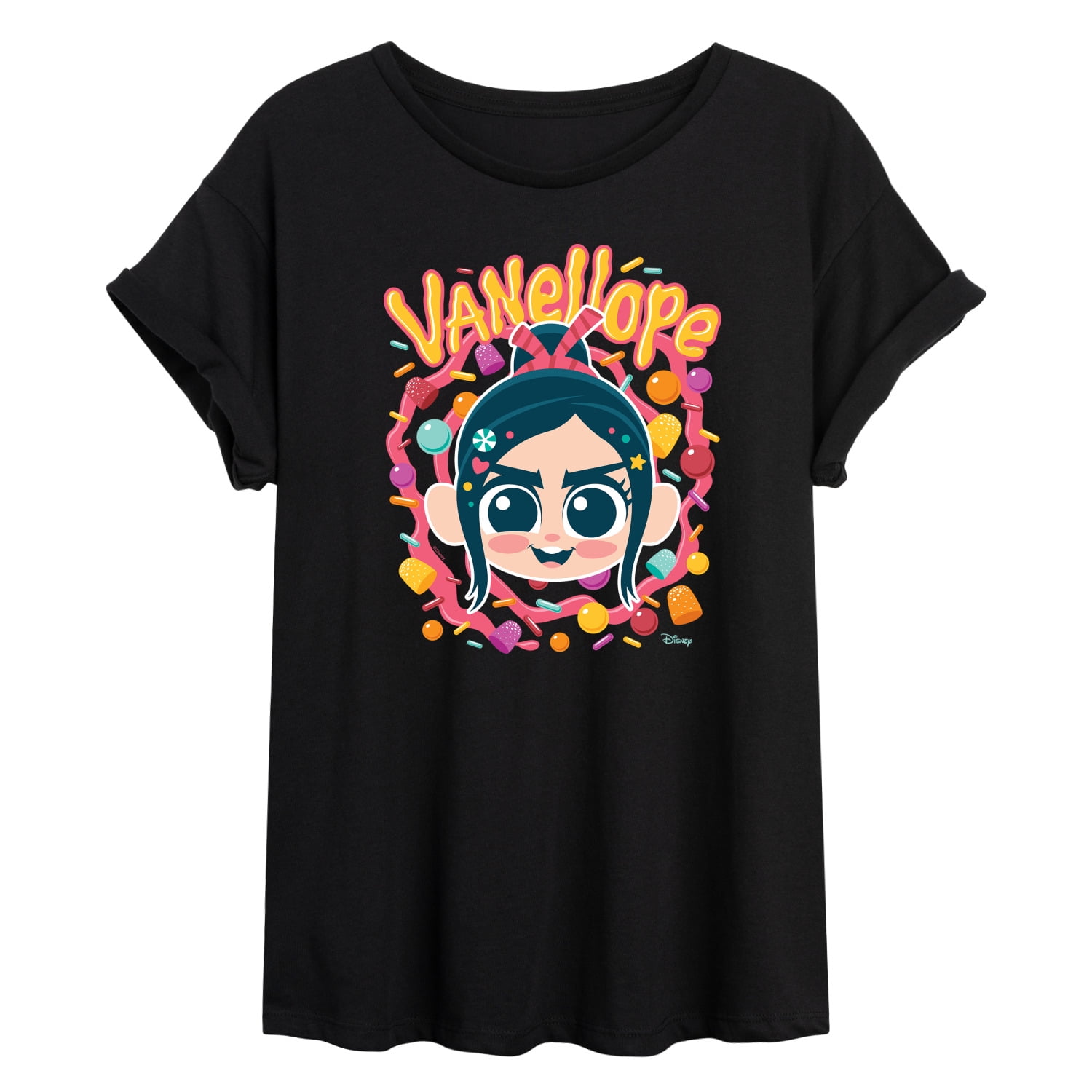 Disney Wreck It Ralph - Vanellope & Candy - Women's Oversized T-Shirt ...