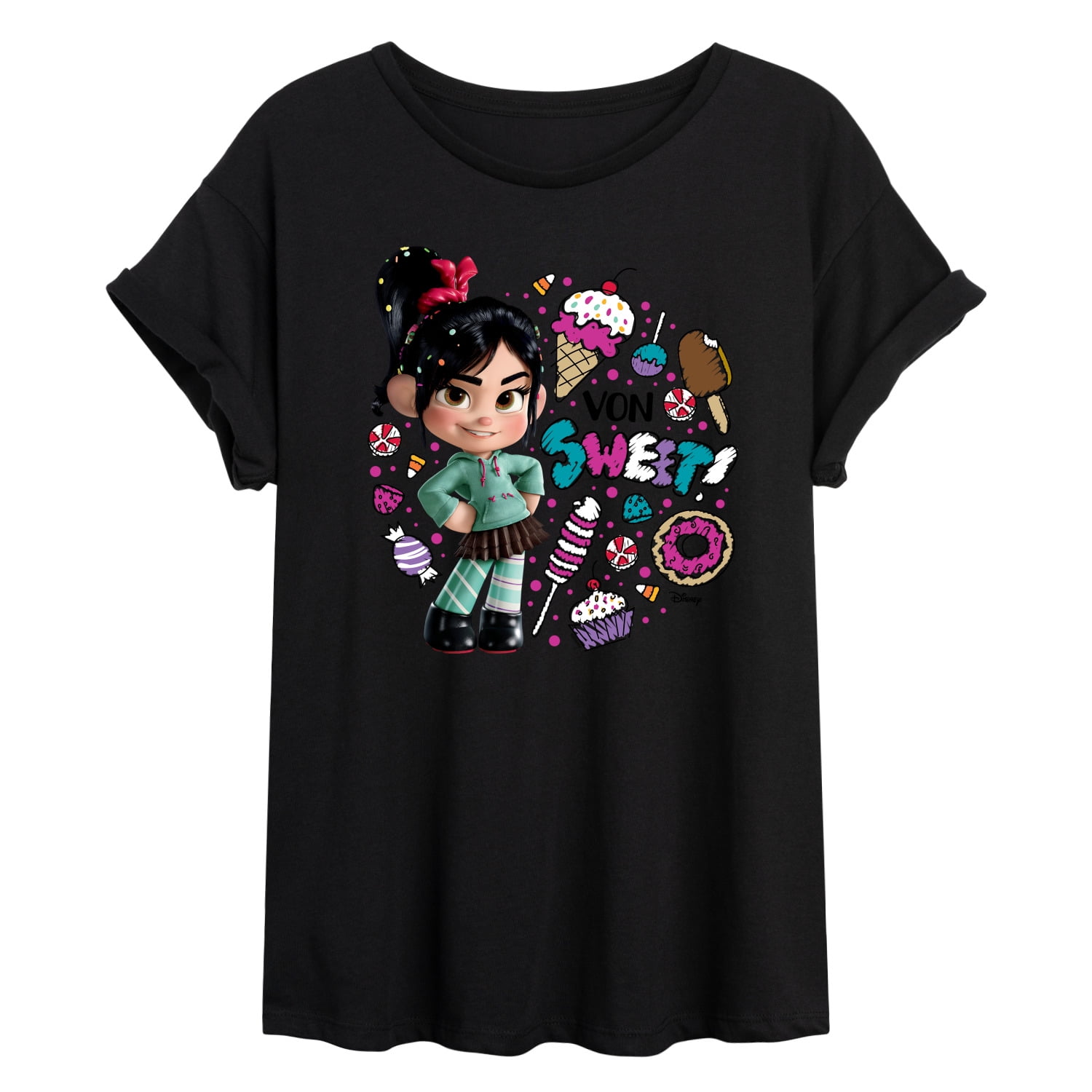 Disney Wreck It Ralph - Von Sweet & Candy - Juniors Ideal Flowy Muscle ...