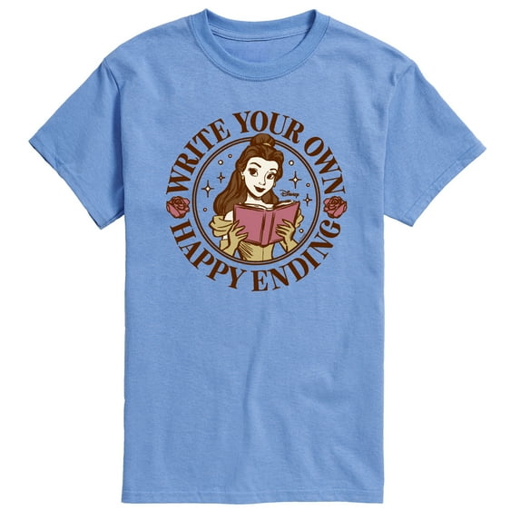 Disney - Write Your Own Ending Belle - Men's Short Sleeve Graphic T ...