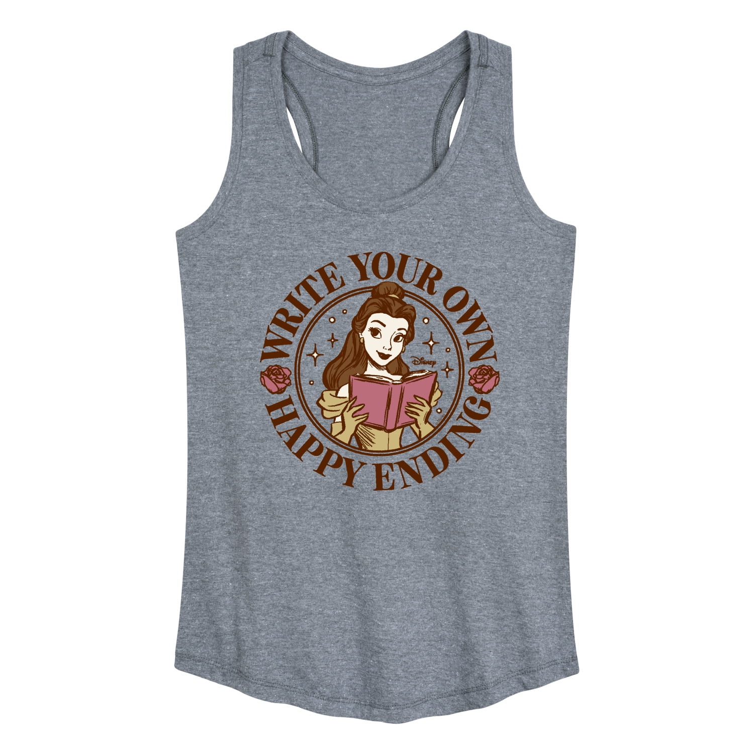 Disney - Write Your Own Ending Belle - Women's Racerback Graphic Tank ...