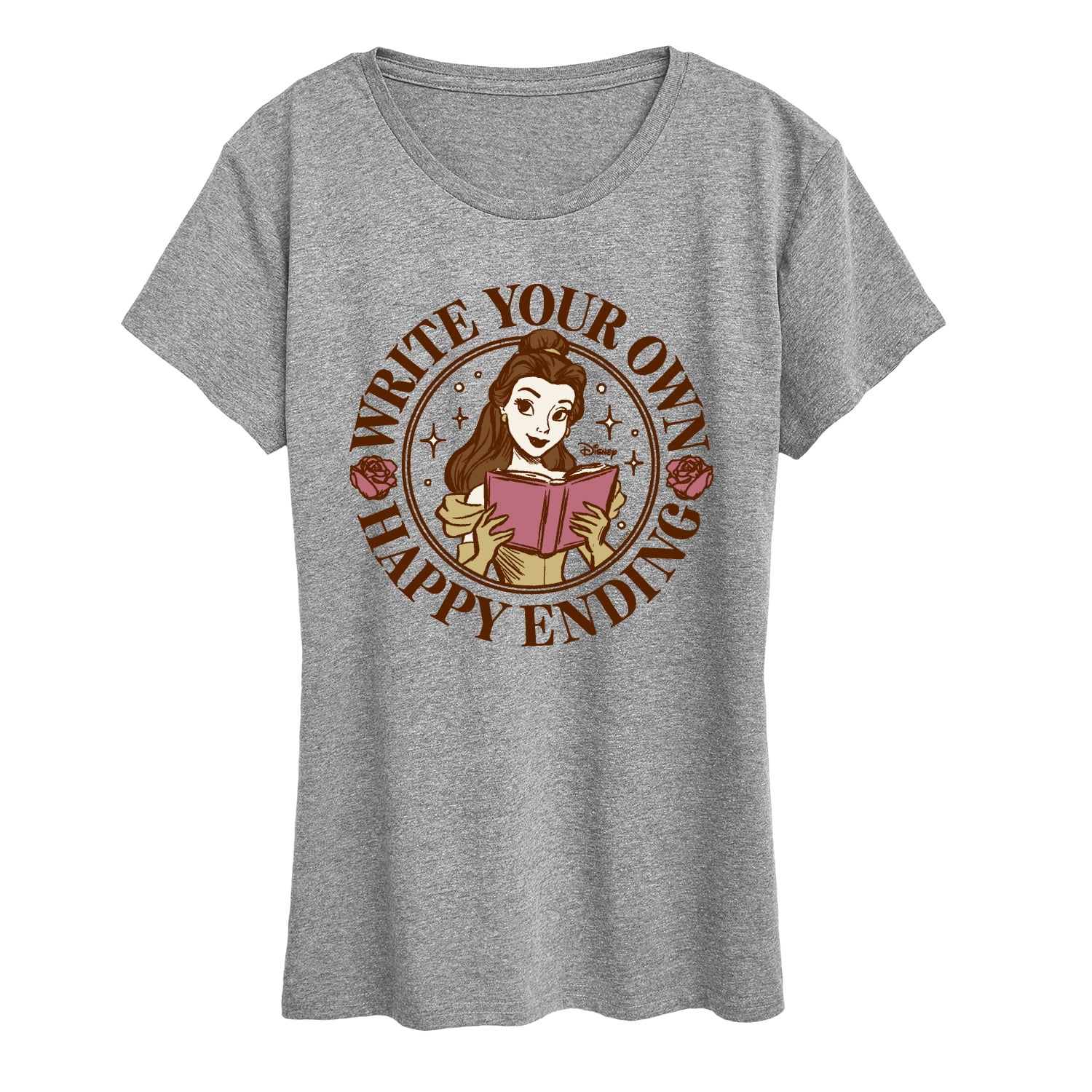 Disney - Write Your Own Ending Belle - Women's Short Sleeve Graphic T ...