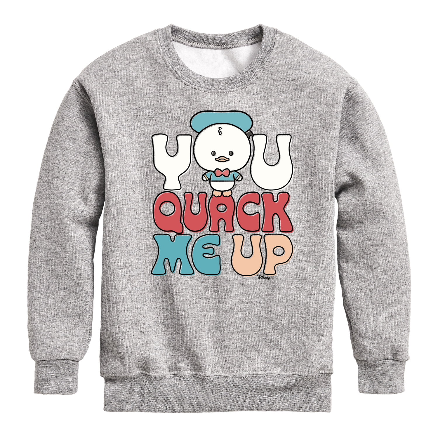 Disney - You Quack Me Up - Toddler & Youth Crewneck Fleece Sweatshirt ...