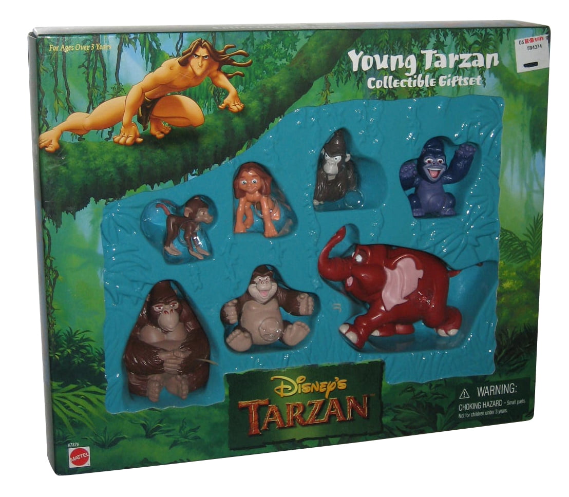Disney Young Tarzan Mattel Action Play Figurines T Set 7
