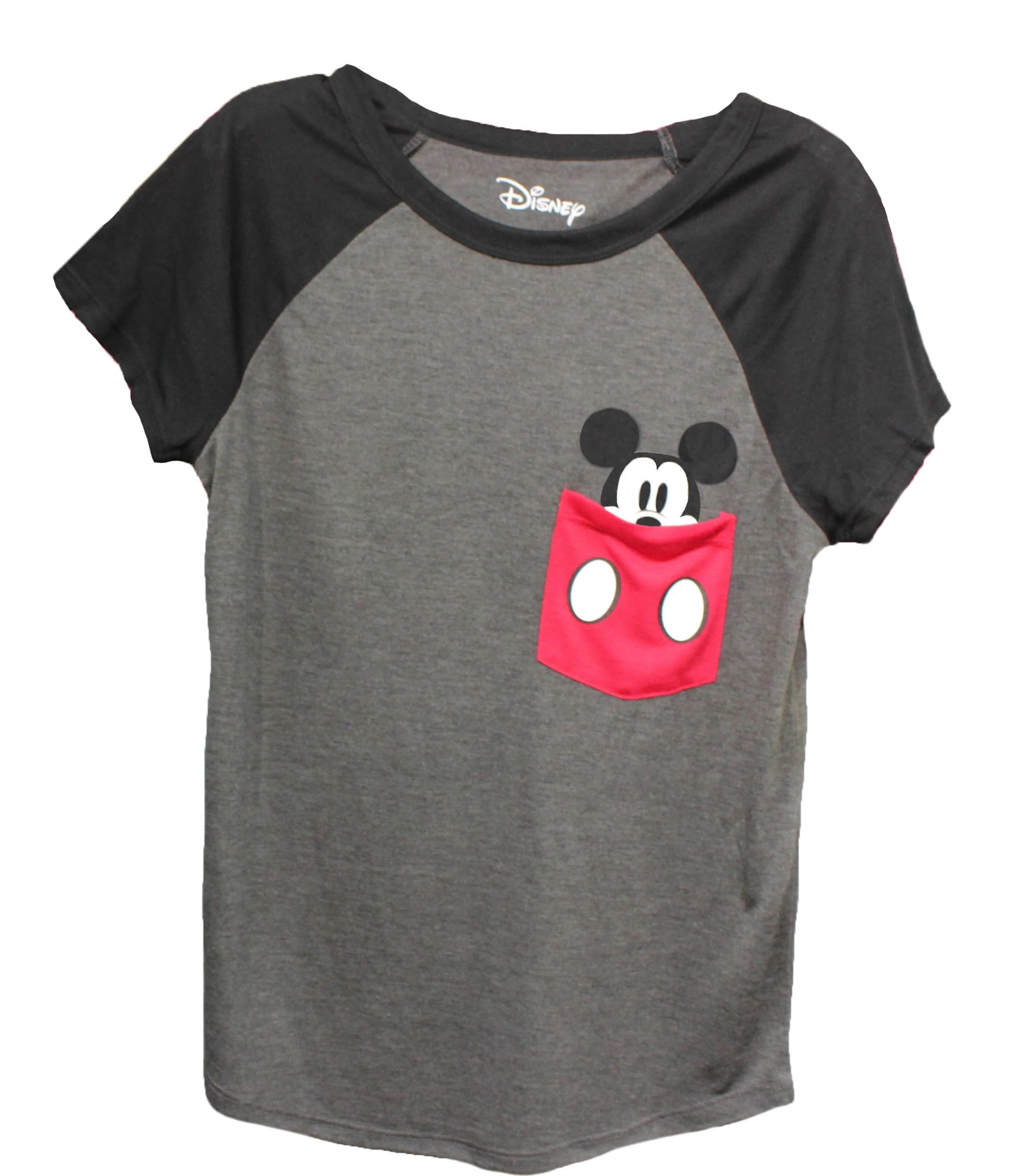 Disney Embellished Short Sleeve Pockets Mikey Mouse, Fashion Top ...