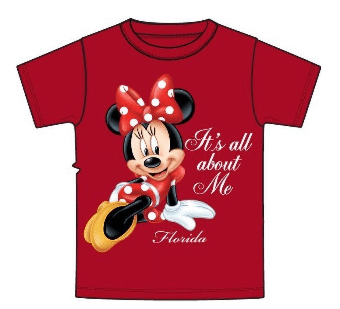 Disney Youth Minnie Mouse "Its all about me" Tee - Walmart.com