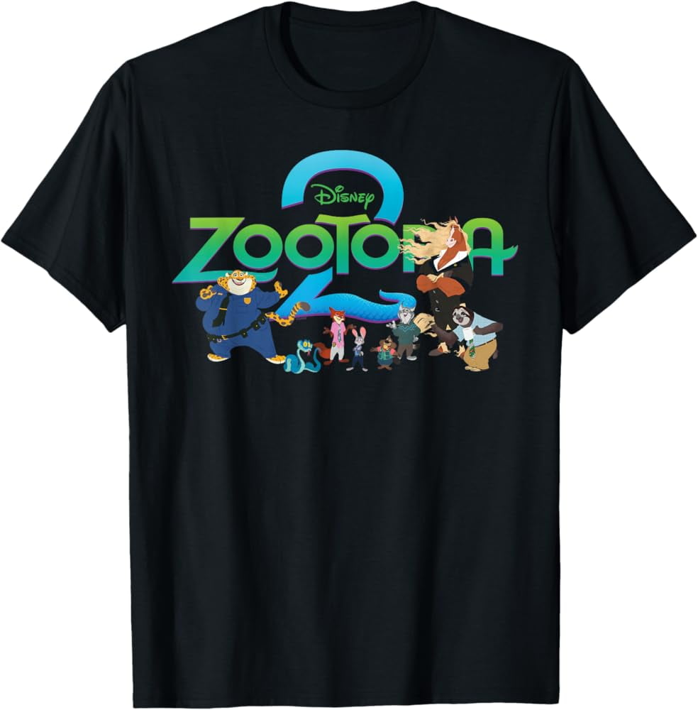 Disney Z.o.o.t.o.p.i.a. .2 .Illustrated Characters and Logo Unisex ...