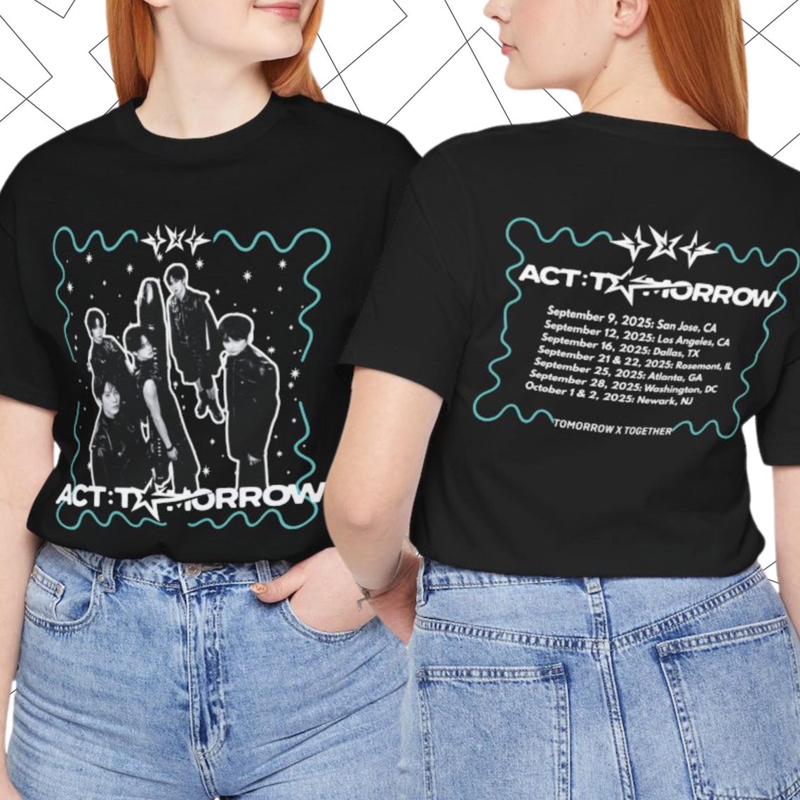 KPOP TomorrowXTogether TXT Unisex Graphic Tee - Concert Vibes, Music ...