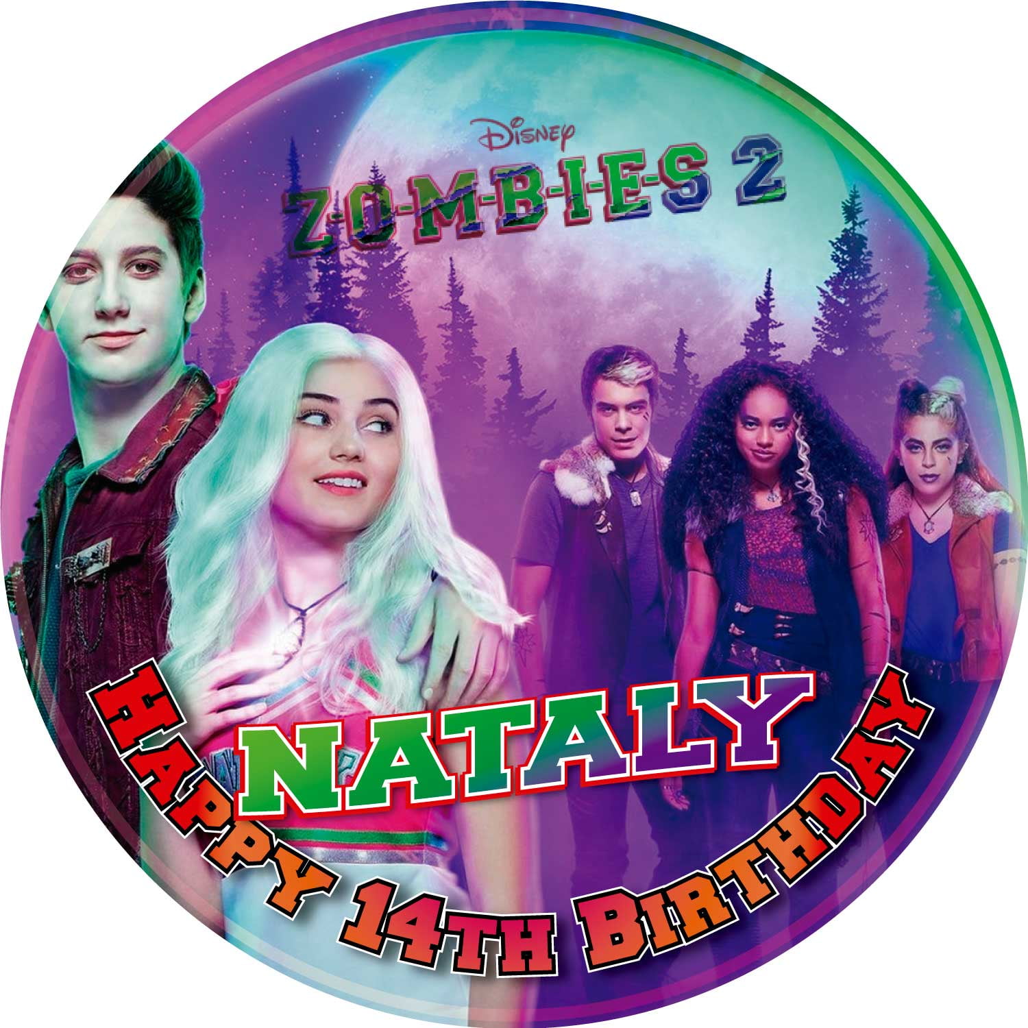 Disney Zombies 2 B Edible Image Cake Topper Personalized Birthday Sheet ...