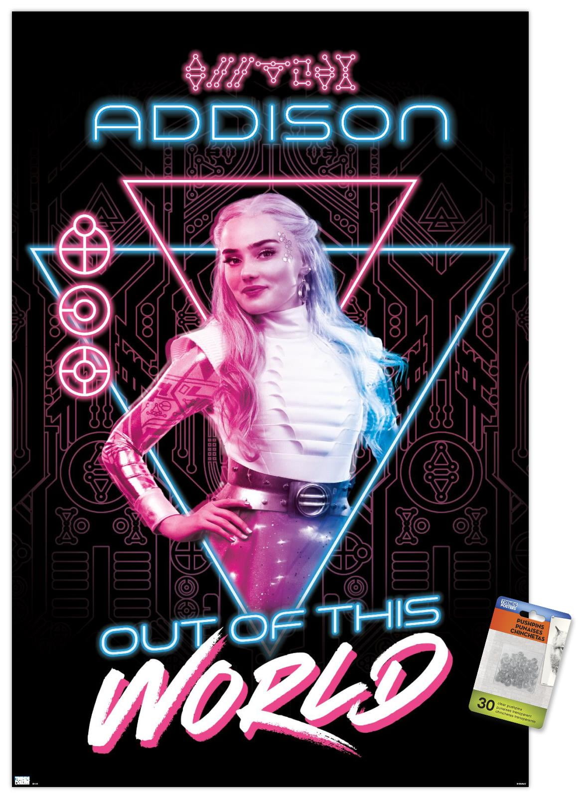 Disney Zombies 3 - Addison Out Of This World Wall Poster with Pushpins ...