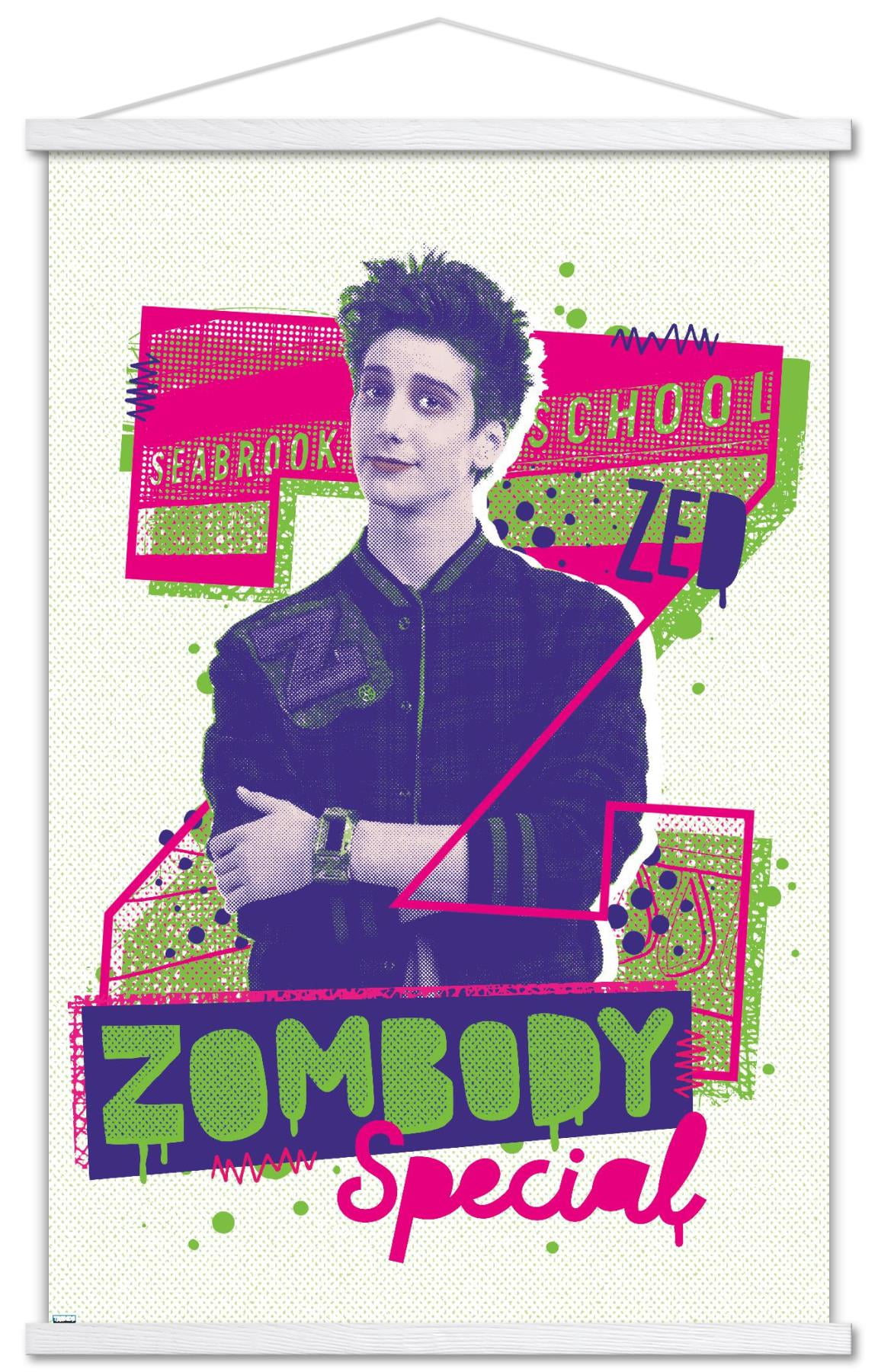 Disney Zombies 3 - Zed Wall Poster with Magnetic Frame, 22.375" x 34 ...