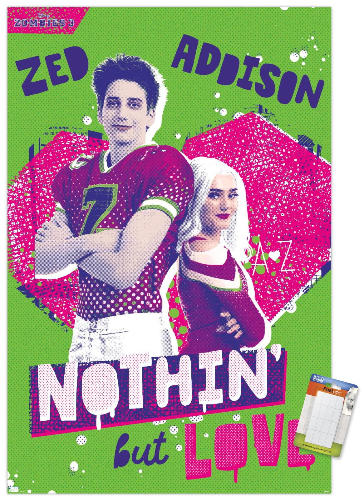 Disney Zombies 3 - Zed and Addison Wall Poster, 22.375" x 34" - Walmart.com