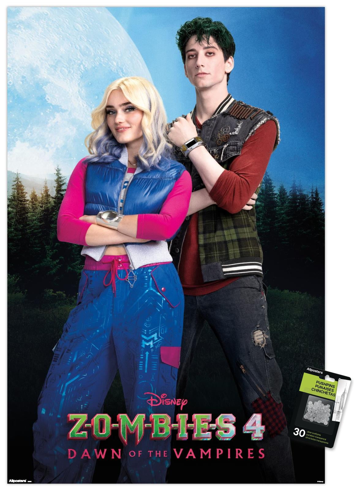 Disney Zombies 4: Dawn Of The Vampire (2025) - Addison & Zed Wall ...