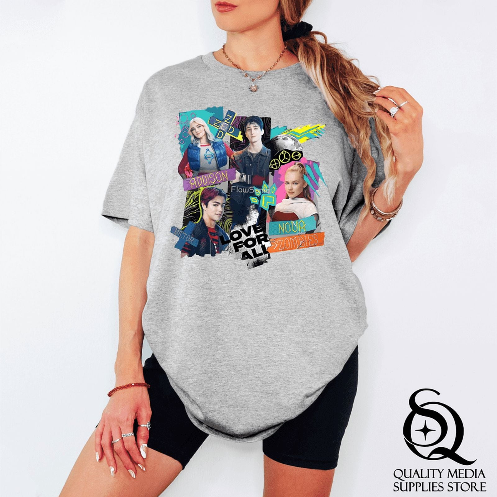 Disney Zombies 4 Movie Character T-Shirt | Zed, Addison, Nova & Victor ...
