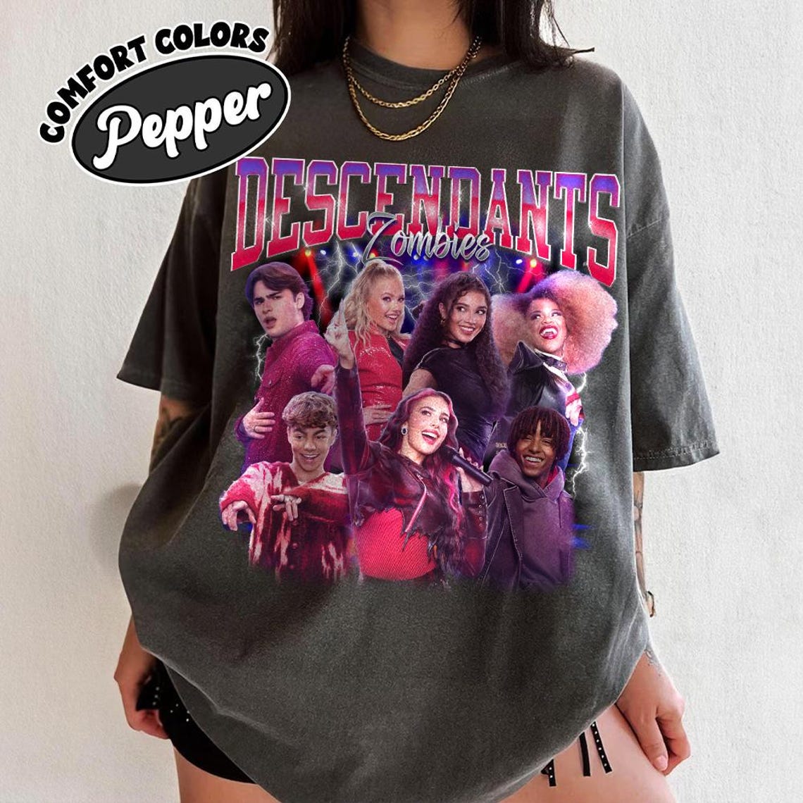 Disney Zombies 4 Movie Shirt, Zombies Poster 2025 T-shirt, Zed Addison ...