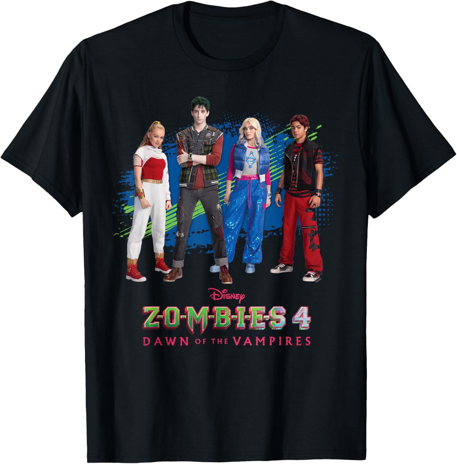 Disney Zombies 4 Nova And Victor Zed And Addison Official T-Shirt ...
