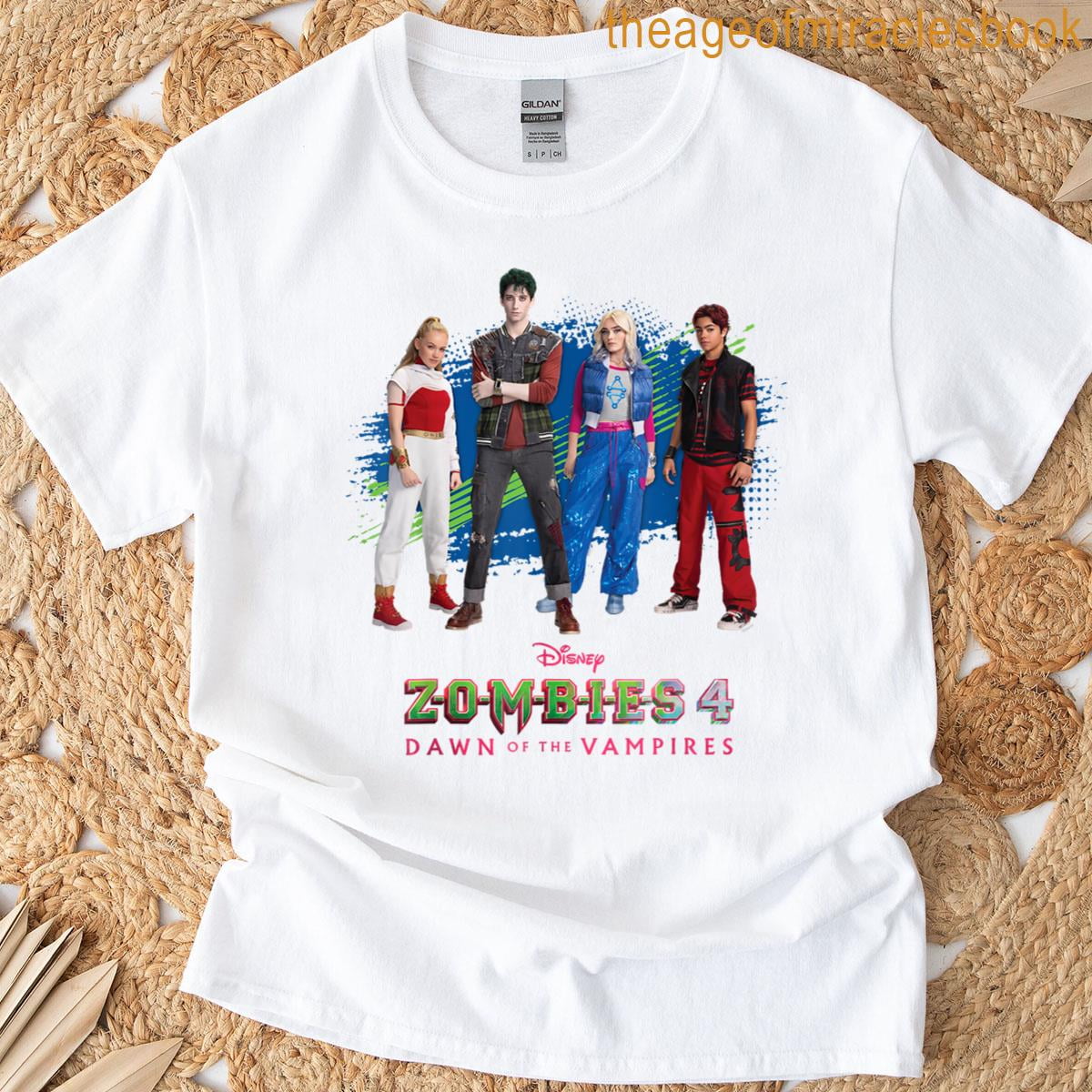 Disney Zombies 4 Nova Victor Zed Addison Official Logo T-shirt,White ...