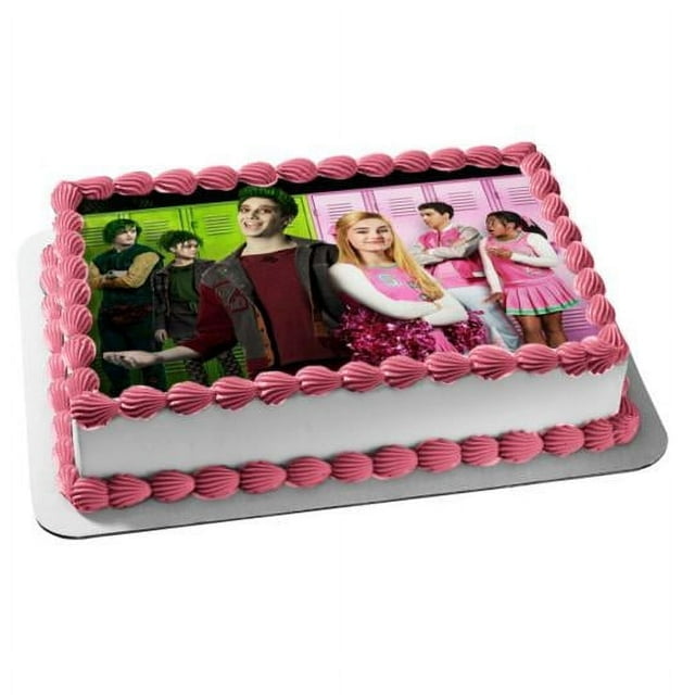 Disney Zombies Birthday Edible Image Cake Topper For Half Sheet Cake By ...