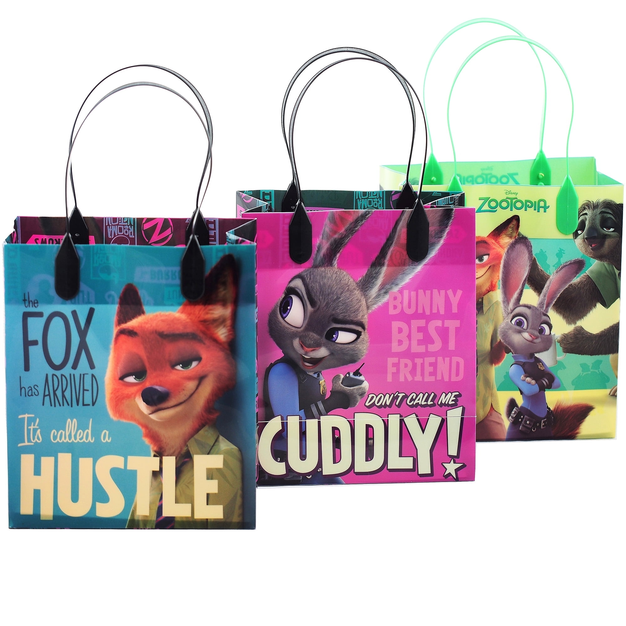 Disney Zootopia 12 Reusable Party Favors Small Goodie Gift Bags 6 ...