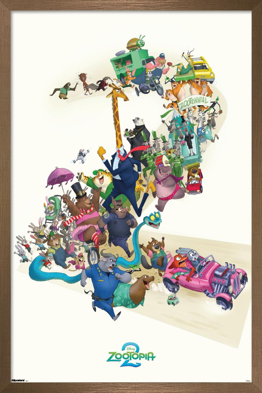 Disney Zootopia 2 (2025) - Group Wall Poster, 22.375" x 34" Framed ...