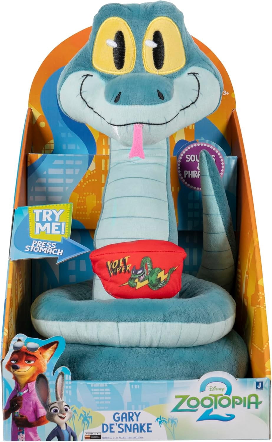 Disney Zootopia 2 Gary De'Snake Plush with Sound - Walmart.com