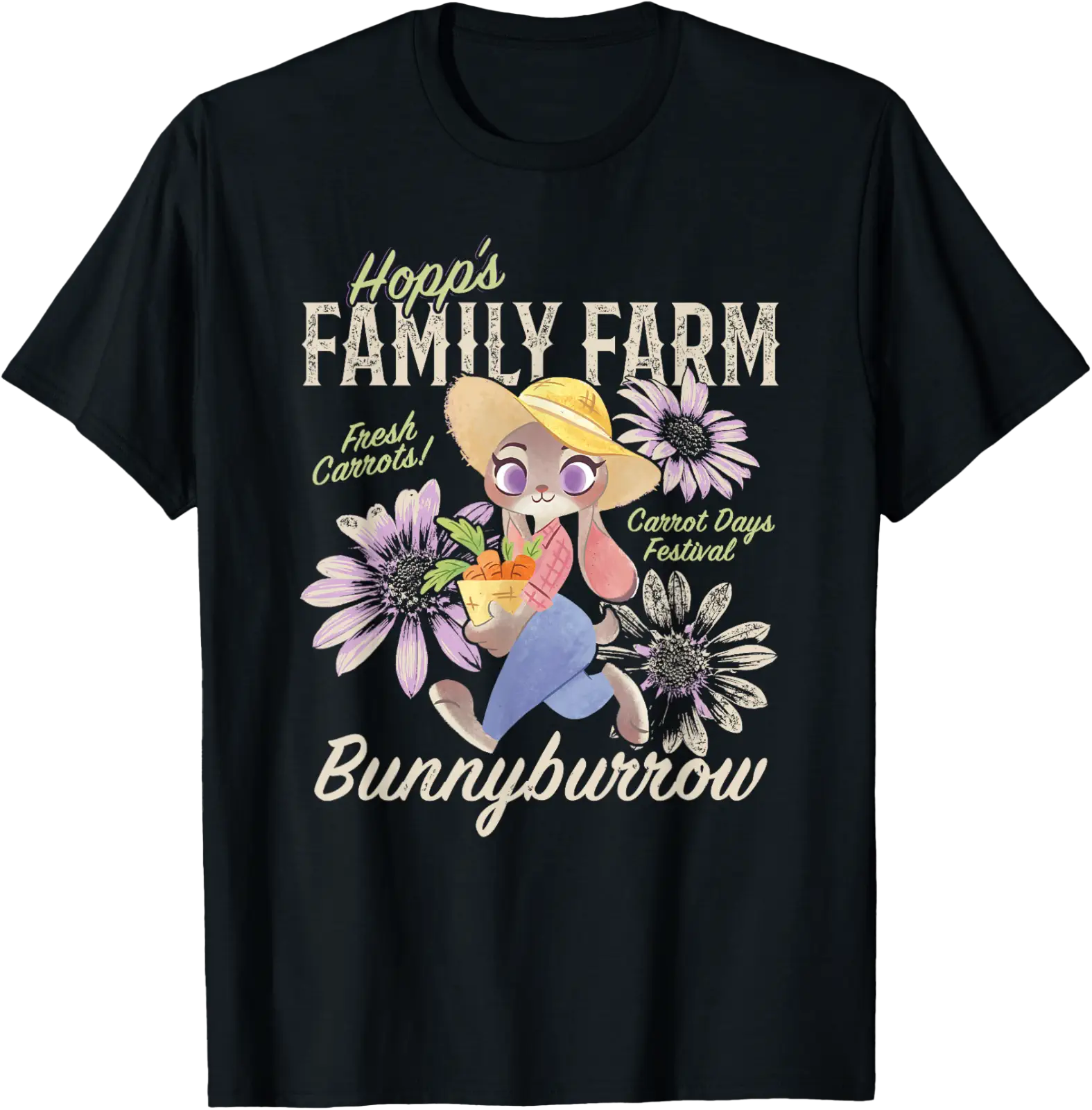 Disney Zootopia 2 Hopp'D Family Farm From Bunnyburrow Poster T-Shirt ...
