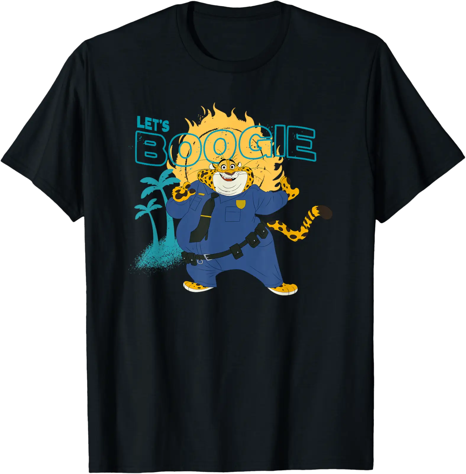 Disney Zootopia 2 Let's Boogie Officer Clawhauser Dancing T-Shirt ...