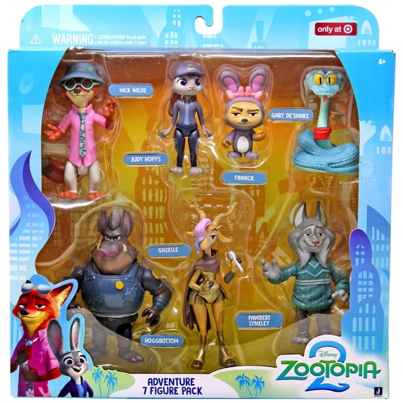 Disney Zootopia 2 Nick Wilde, Judy Hopps, Gary De'Snake, Finnick ...