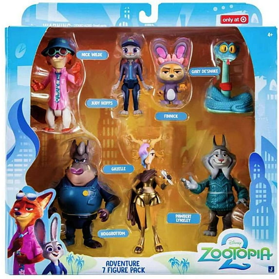 Disney Zootopia 2 Nick Wilde, Judy Hopps, Gary De'Snake, Finnick ...