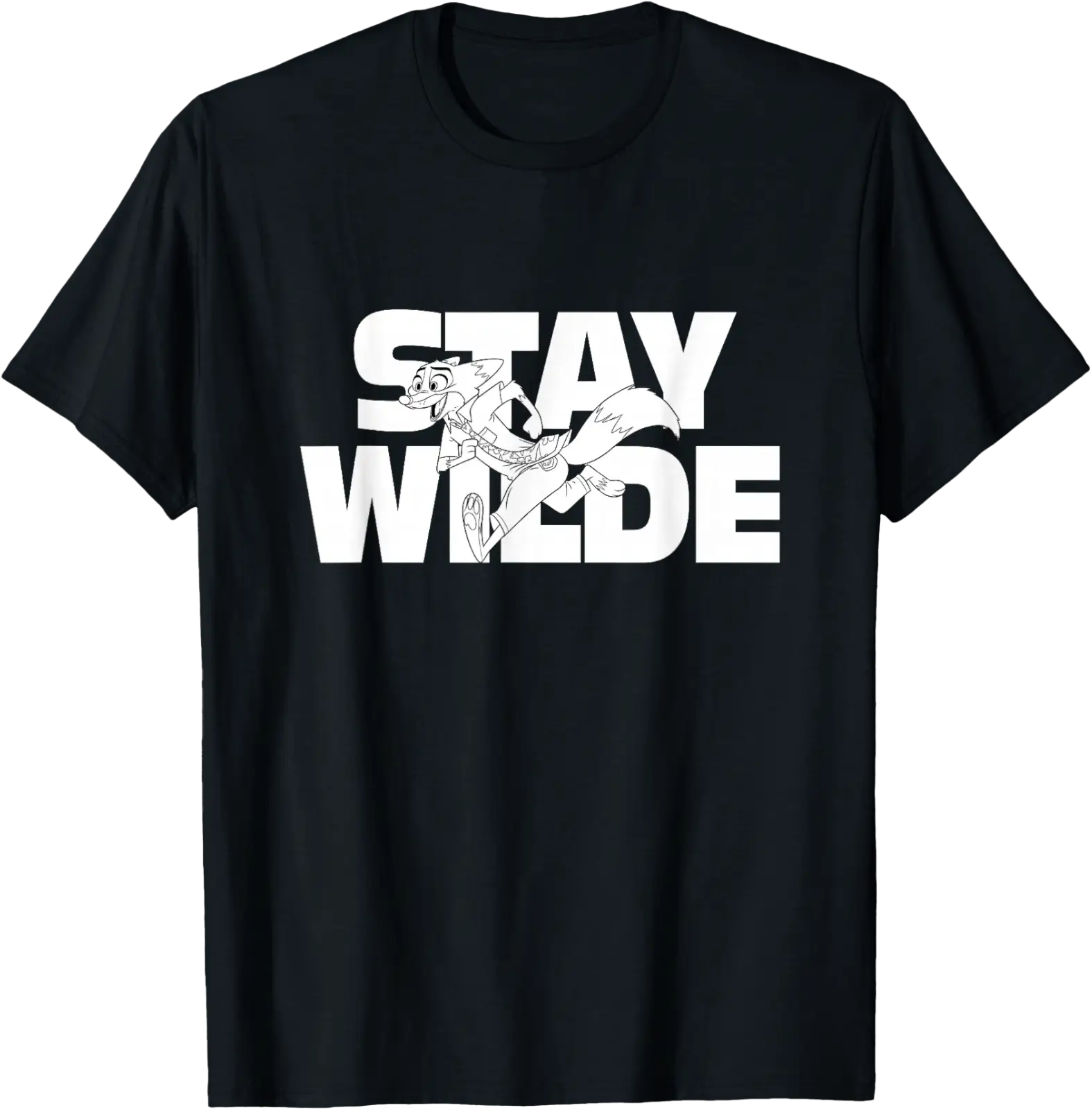 Disney Zootopia 2 Stay Wilde Nick Running Chest T-Shirt - Walmart.com