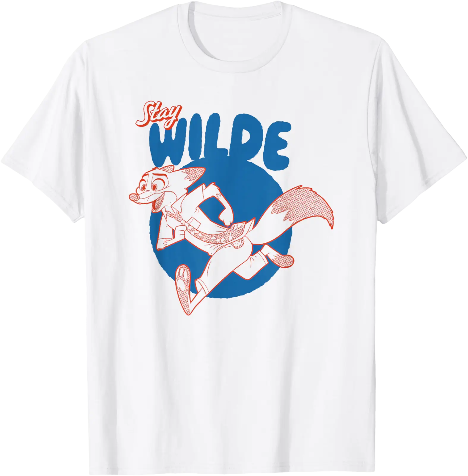 Disney Zootopia 2 Stay Wilde Nick Wilde Halftone T-Shirt - Walmart.com