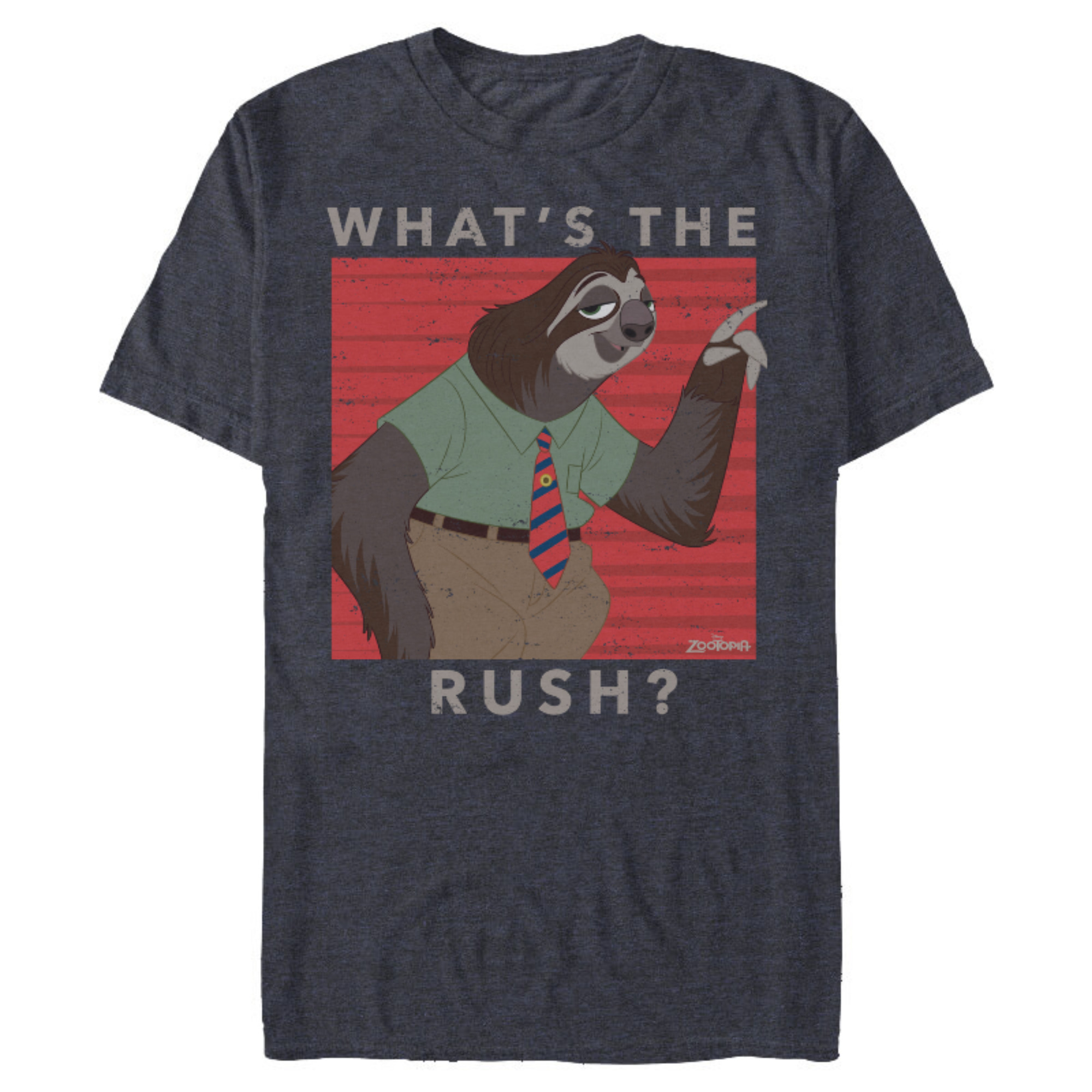 Disney Zootopia Flash What's The Rush T-Shirt- Short Sleeve Blended T ...