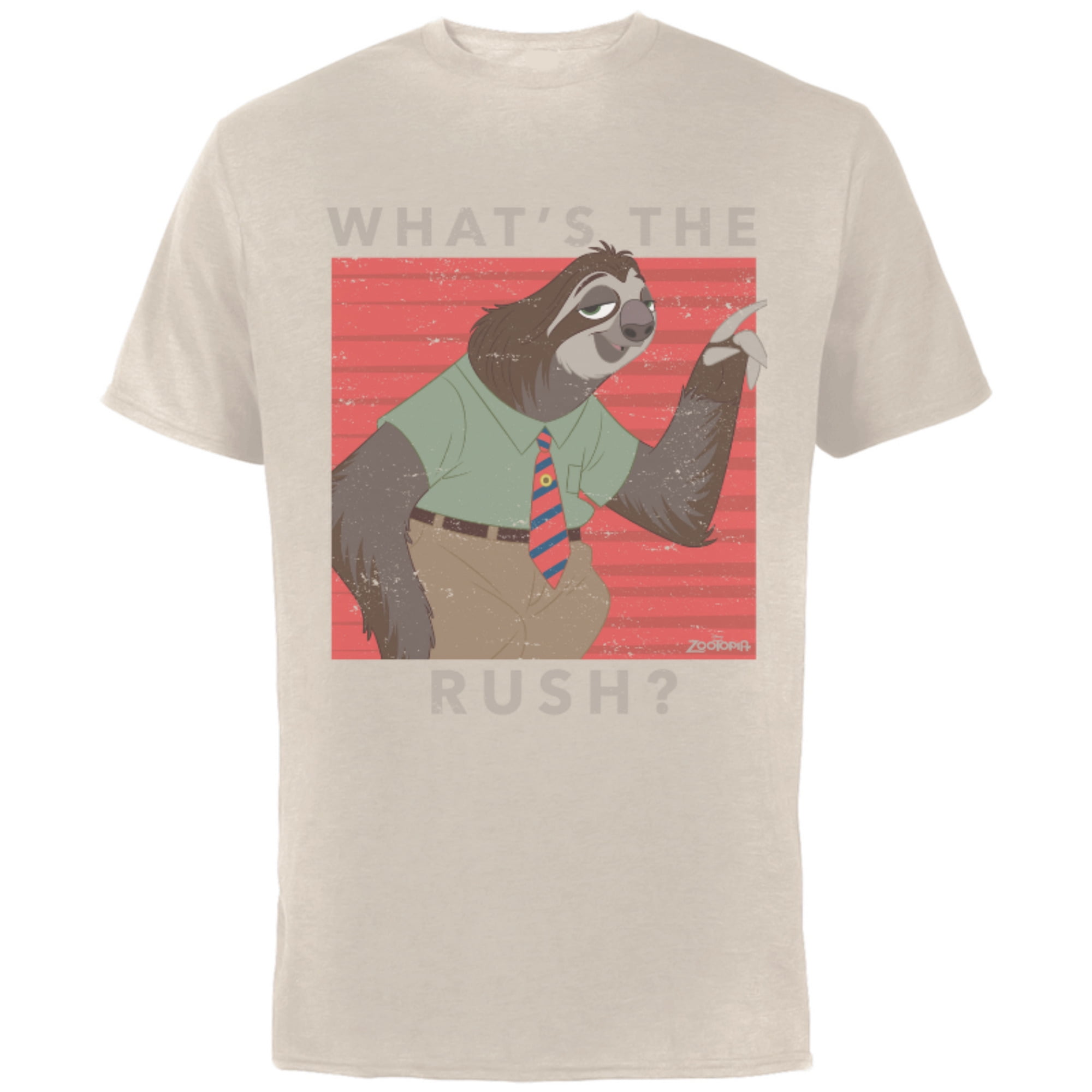 Disney Zootopia Flash What's The Rush T-Shirt - Short Sleeve Cotton T ...