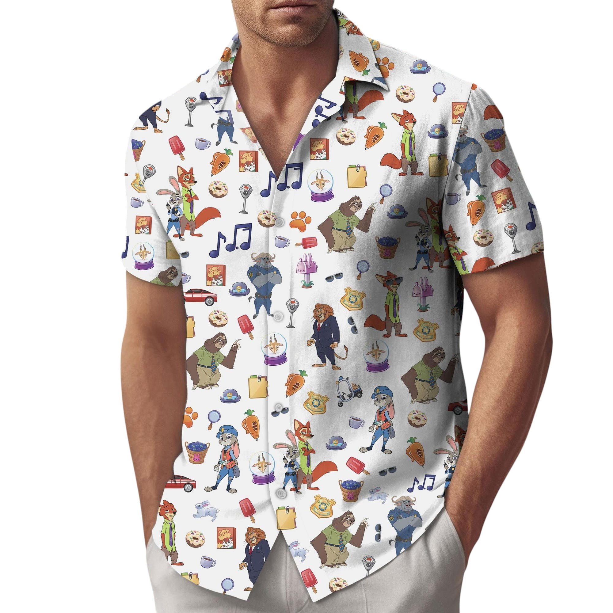Disney Zootopia Hawaiian Shirt, Judy And Nick Shirt for Men Women ...
