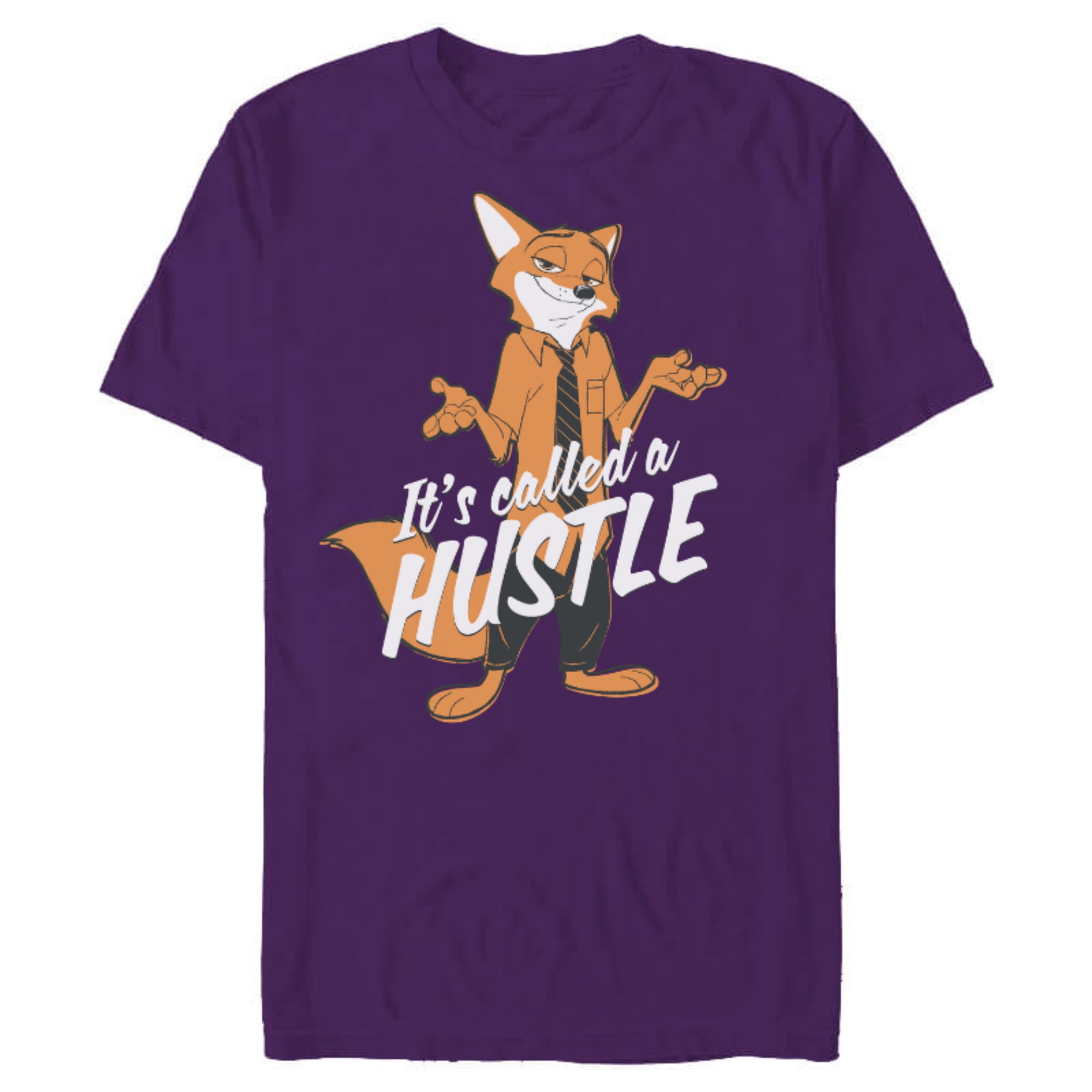 Disney Zootopia Nick Wilde It's Called Hustle T-Shirt- Short Sleeve ...