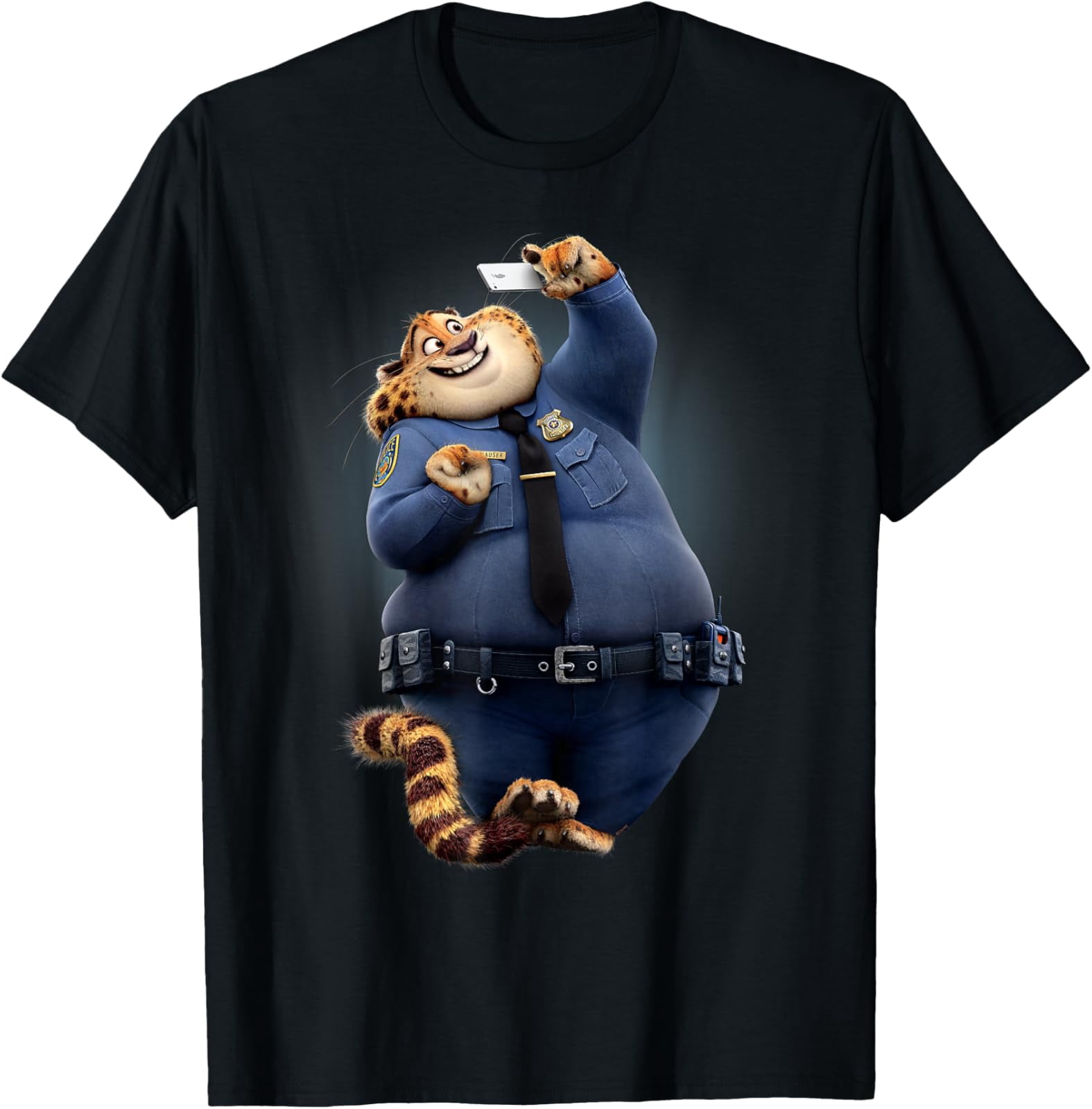 Disney Zootopia Officer Clawhauser Funny Selfie T-Shirt - Walmart.com