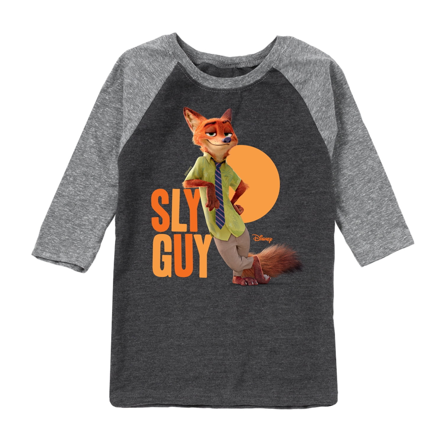 Disney Zootopia - Sly Guy - Toddler & Youth Raglan Graphic T-Shirt ...