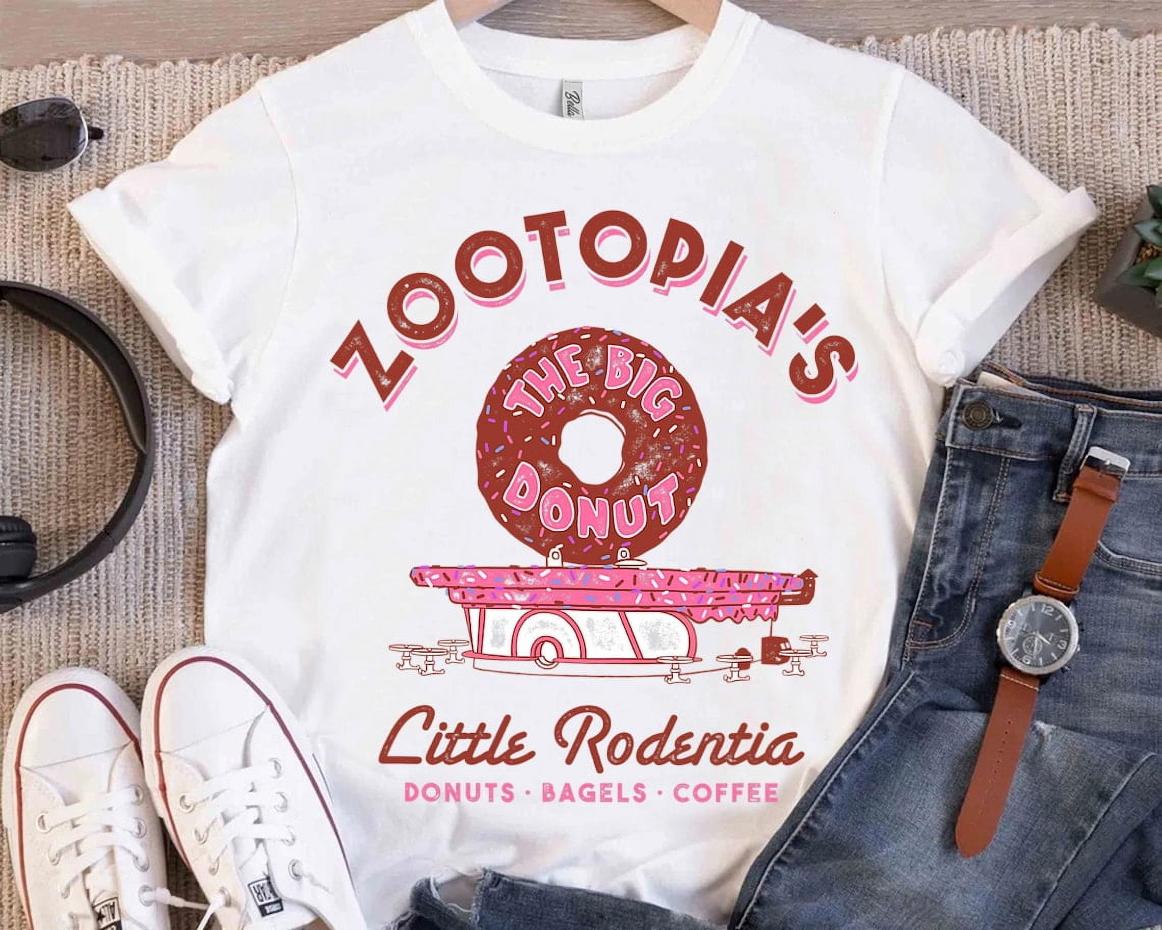 Disney Zootopia The Big Donut Coffee Shop Little Rodentia Shirt ...
