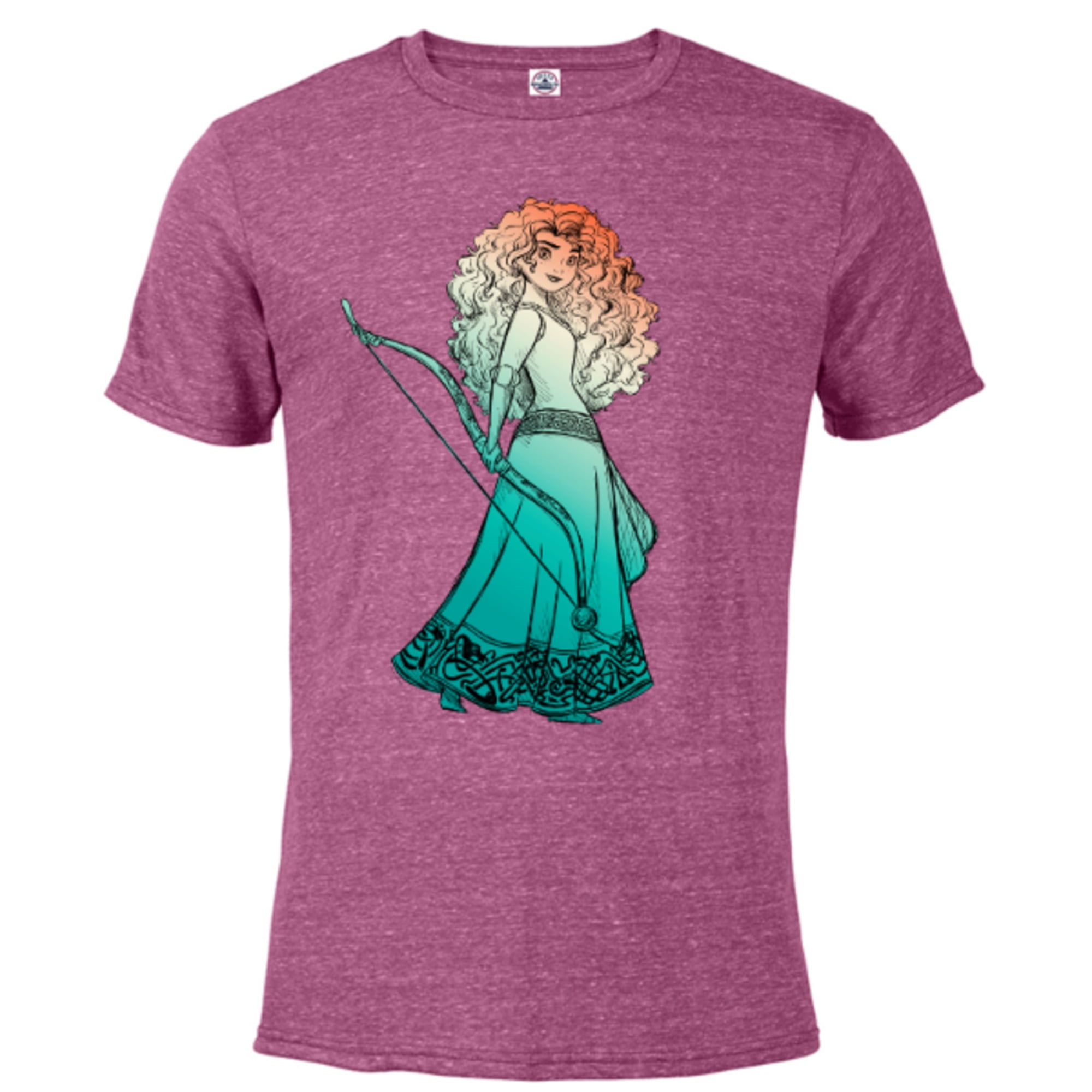 Disney and PIXAR Brave Merida Stylized T-Shirt- Short Sleeve Blended T ...