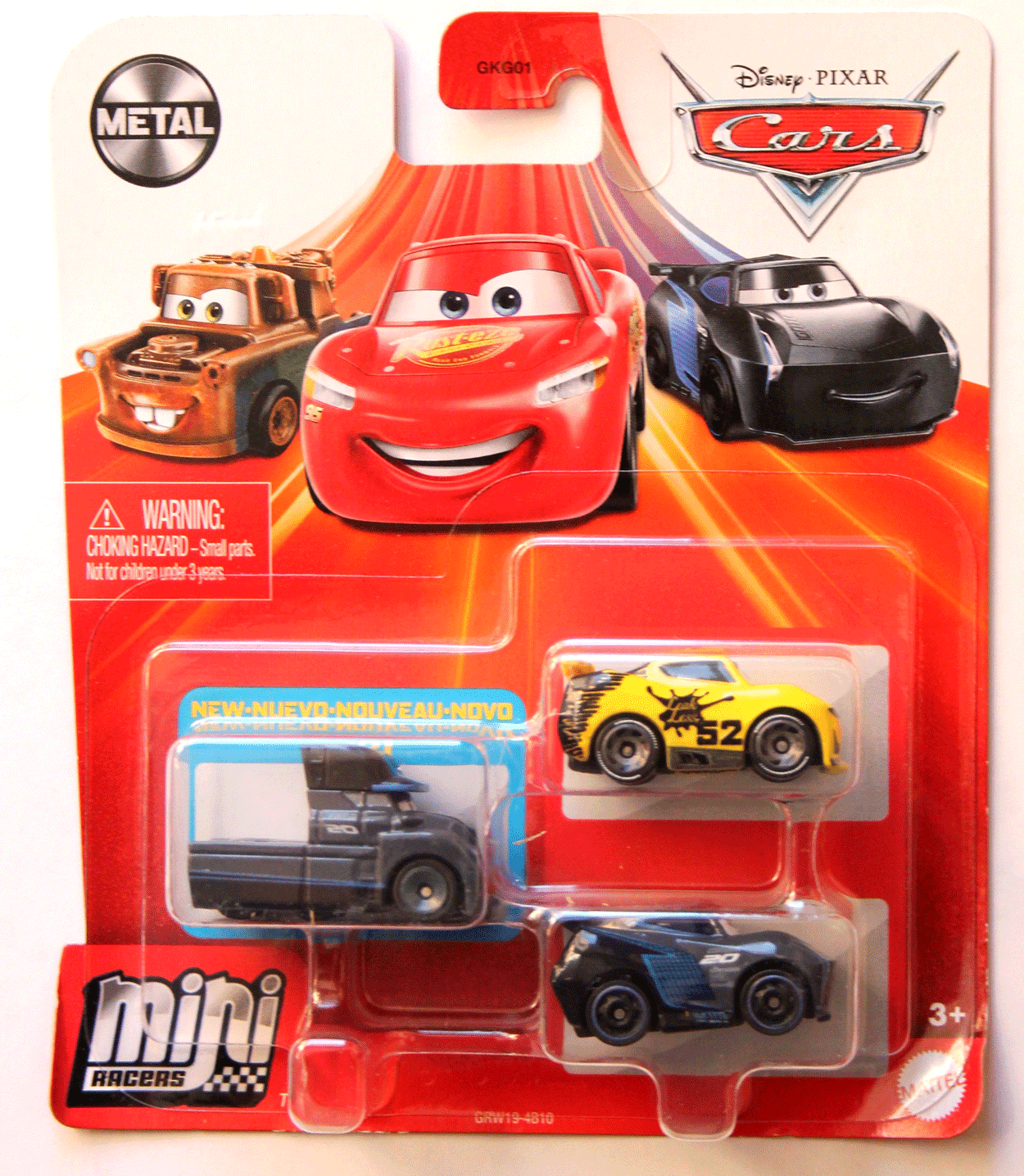 Disney and Pixar Cars Mini Racers 3-Pack Metal Vehicles, For Kids Age 3 ...