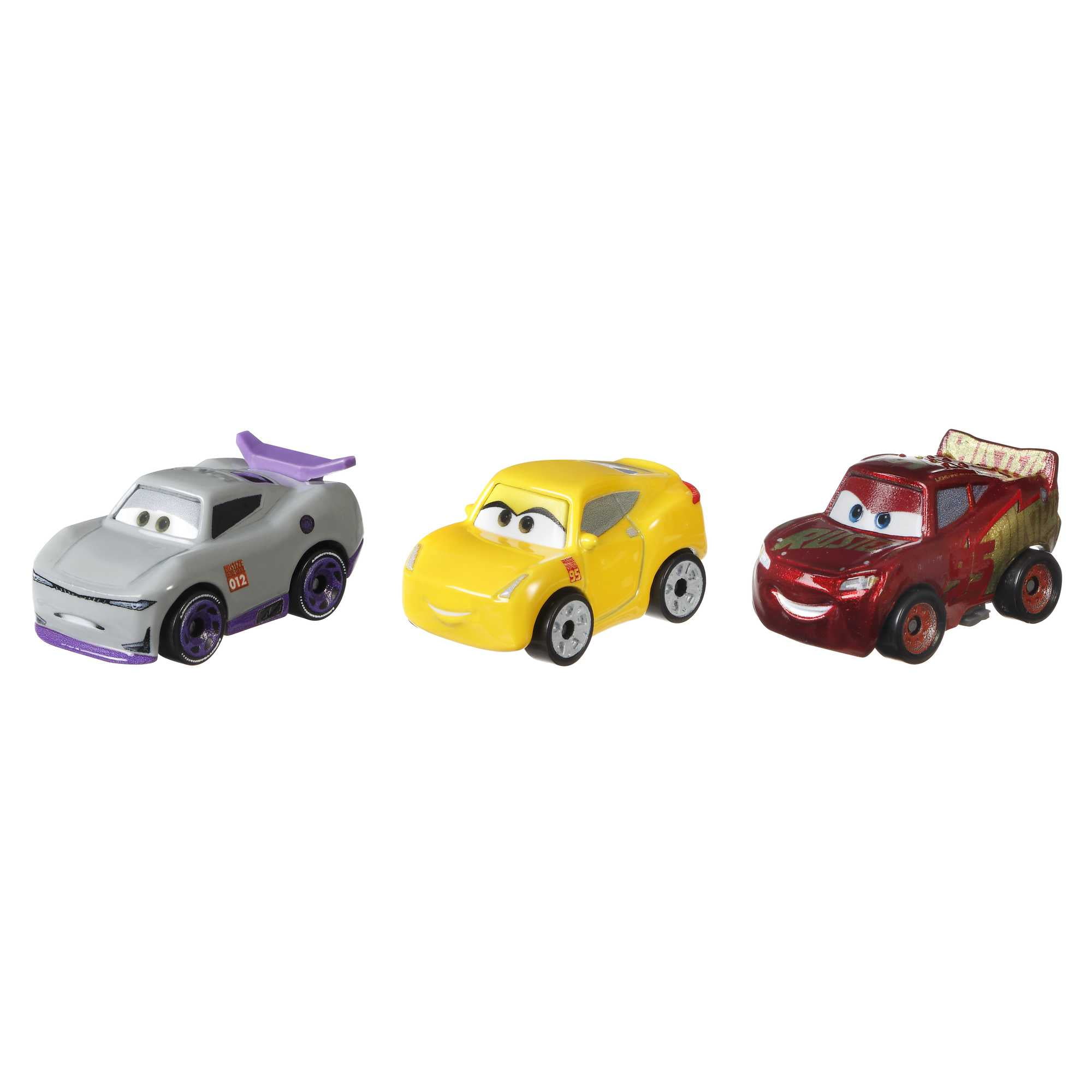 Disney and Pixar Cars Mini Racers 3-Pack Metal Vehicles, For Kids Age 3 ...