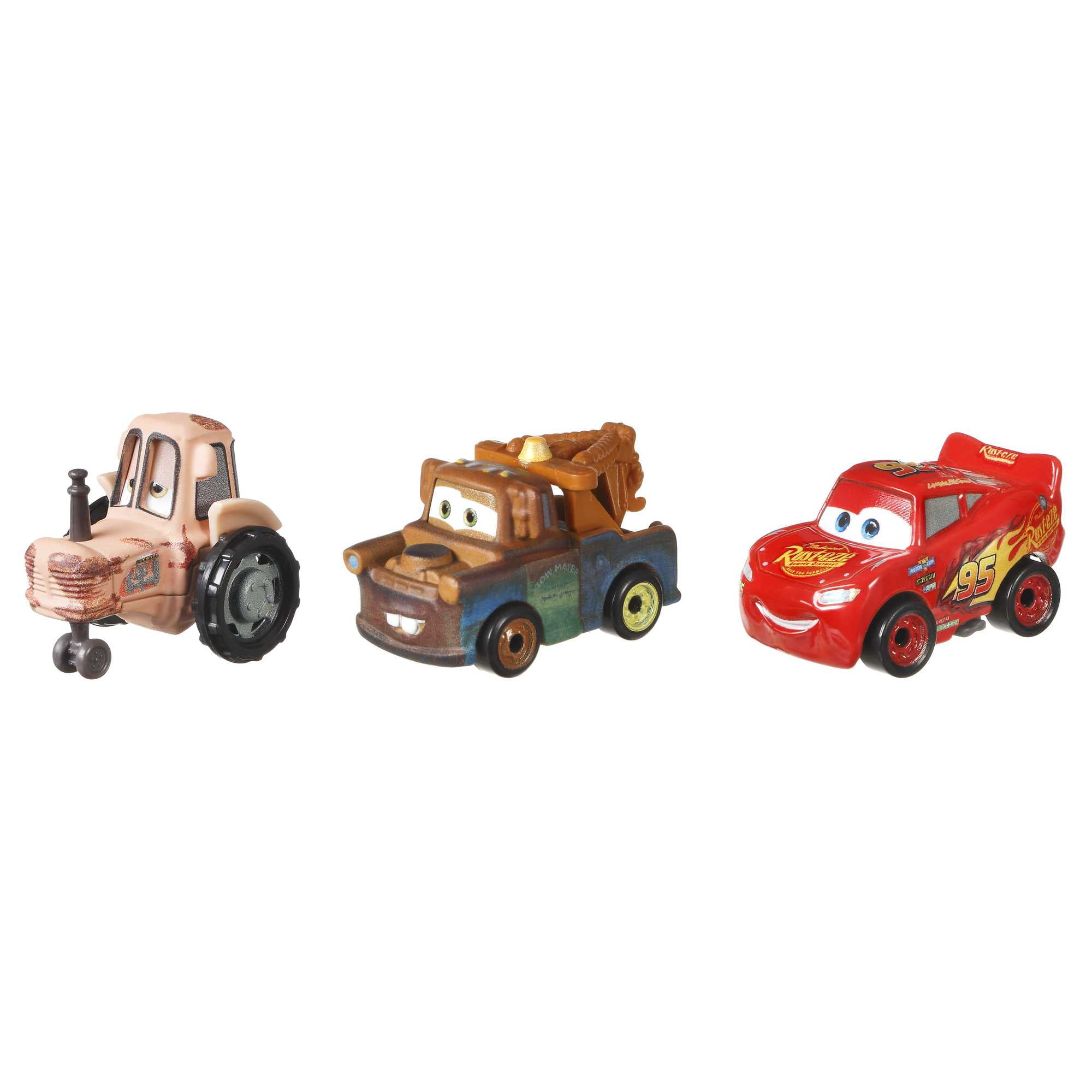 Disney and Pixar Cars Mini Racers 3-Pack Metal Vehicles, For Kids Age 3 ...