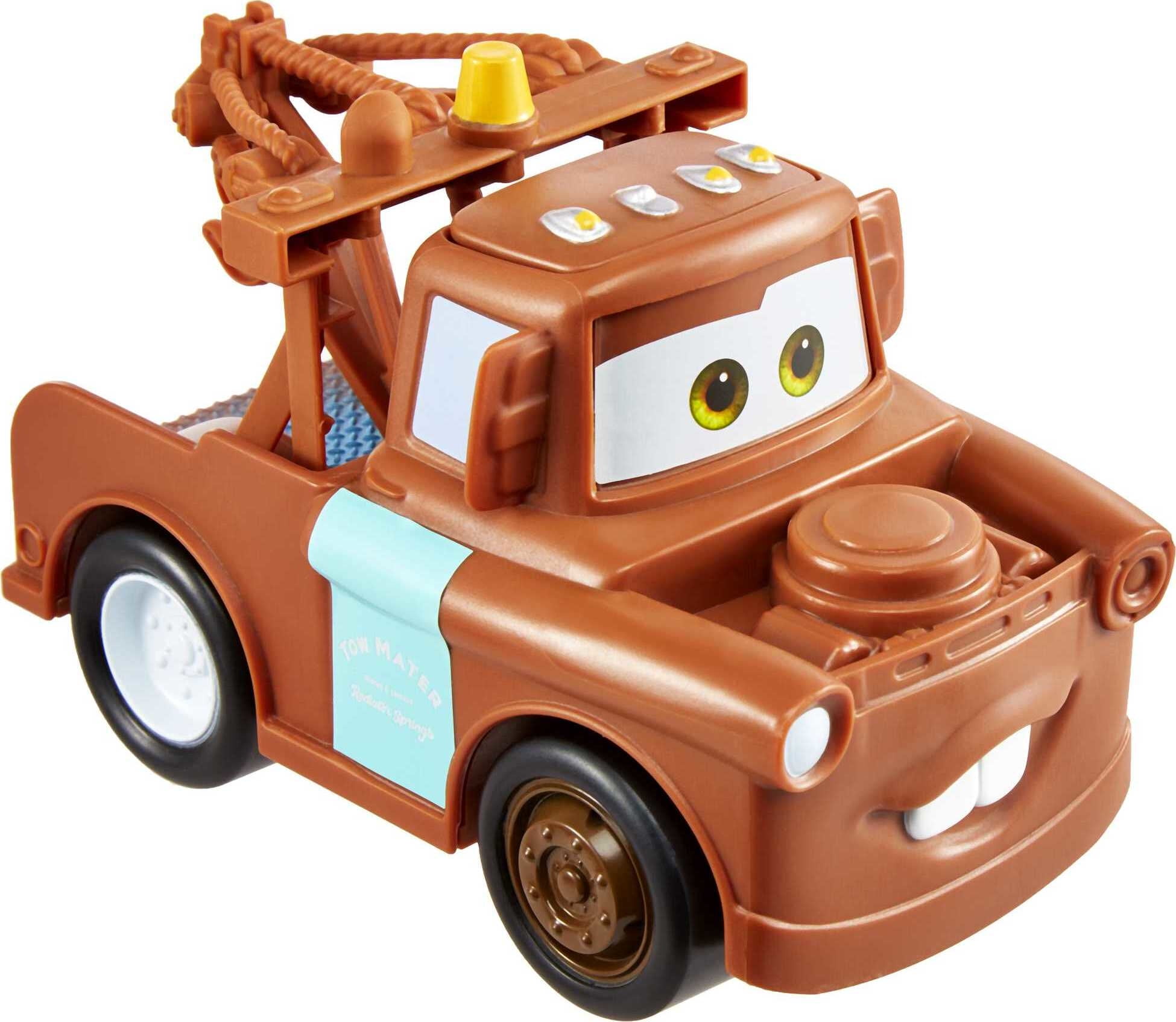 Disney Pixar Cars Track Talkers Mater Toy, 5.5-In Movie Sound Effects ...