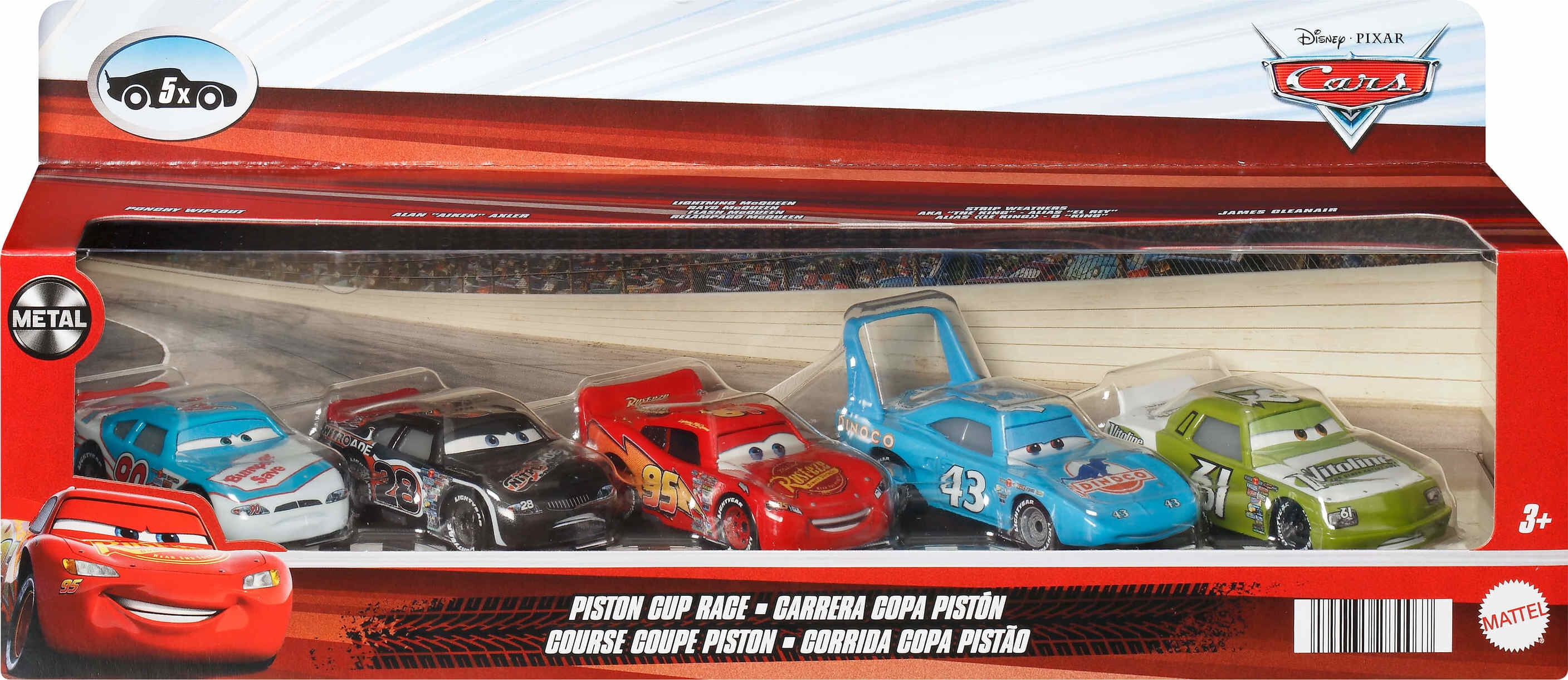 Disney and Pixar Cars Travelin’ Team 5-Pack, Set of 5 1:55 Scale Die ...