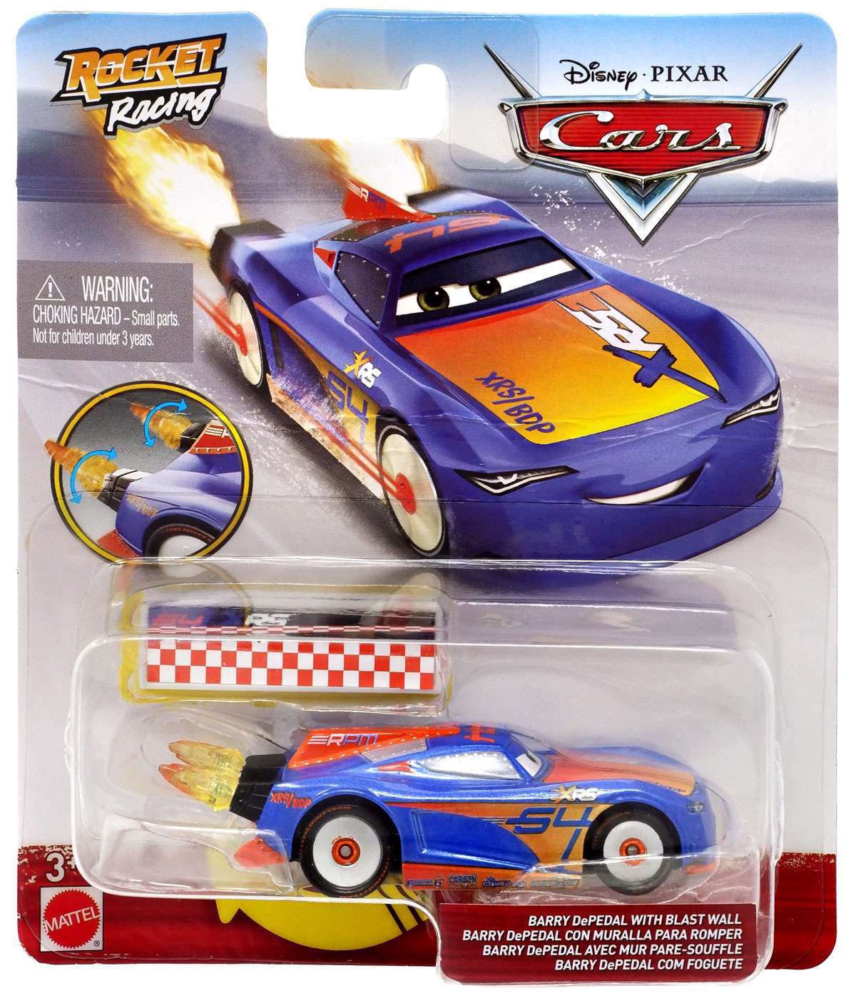 Disney and Pixar Cars XRS Rocket Racing Lightning McQueen with Spinning ...