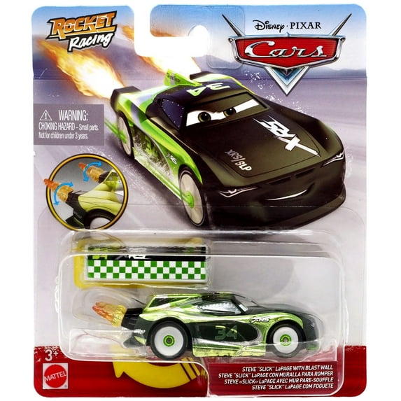Disney Pixar Cars XRS Rocket Racing Lightning McQueen, Spinning Flames ...
