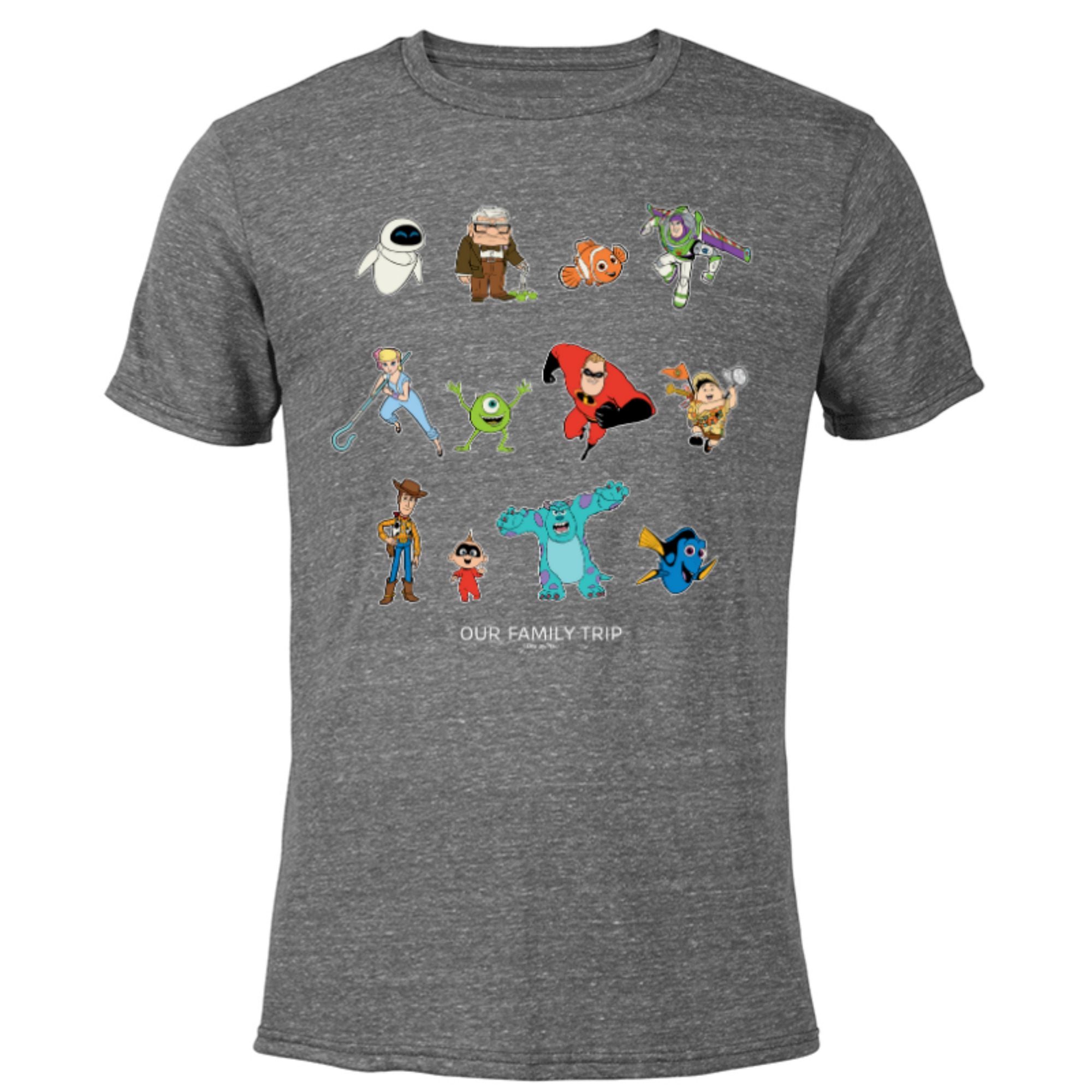 Disney and Pixar Characters Vacation Our Family Trip - Short Sleeve ...