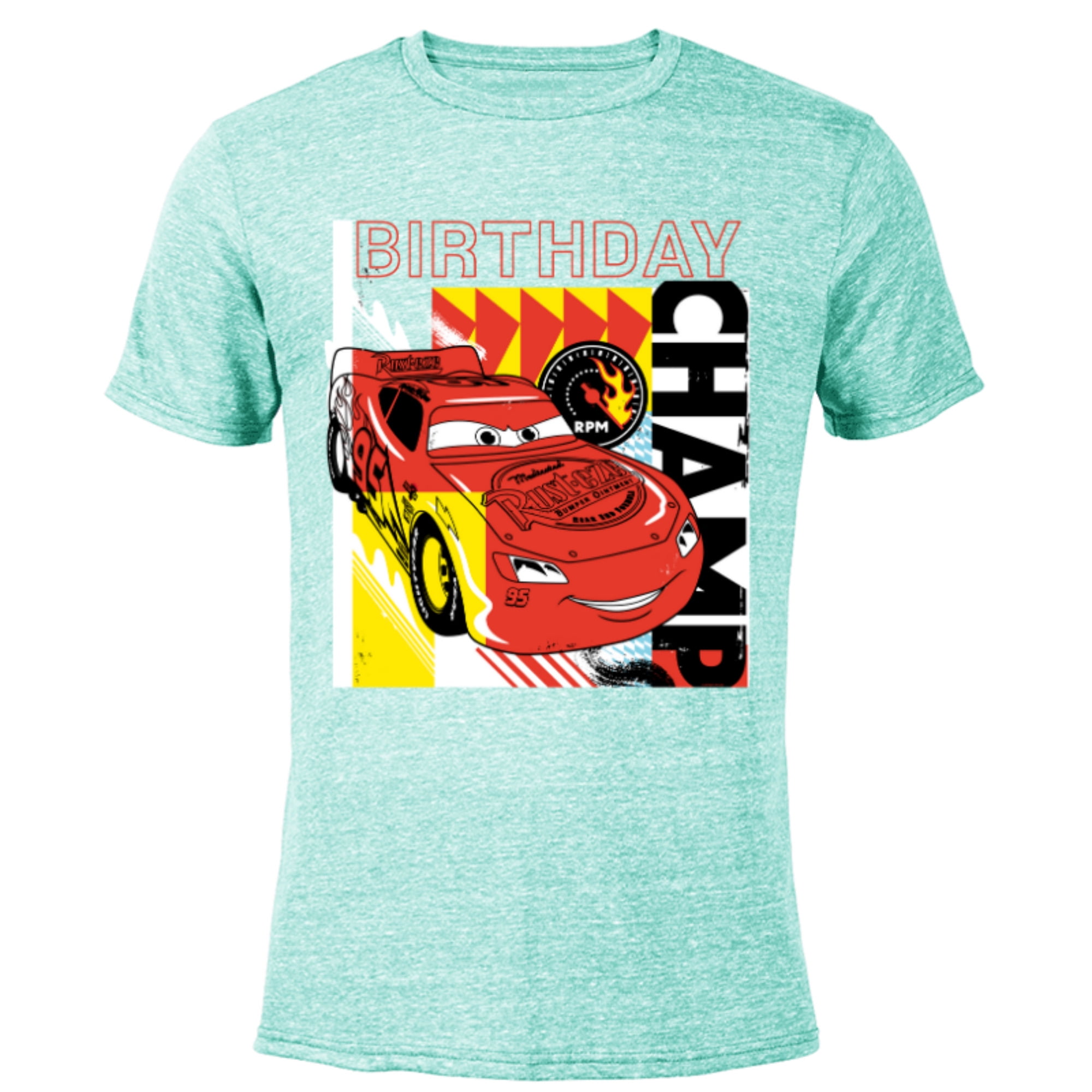 Disney and Pixar’s Cars Lightning McQueen Birthday Champ - Short Sleeve ...