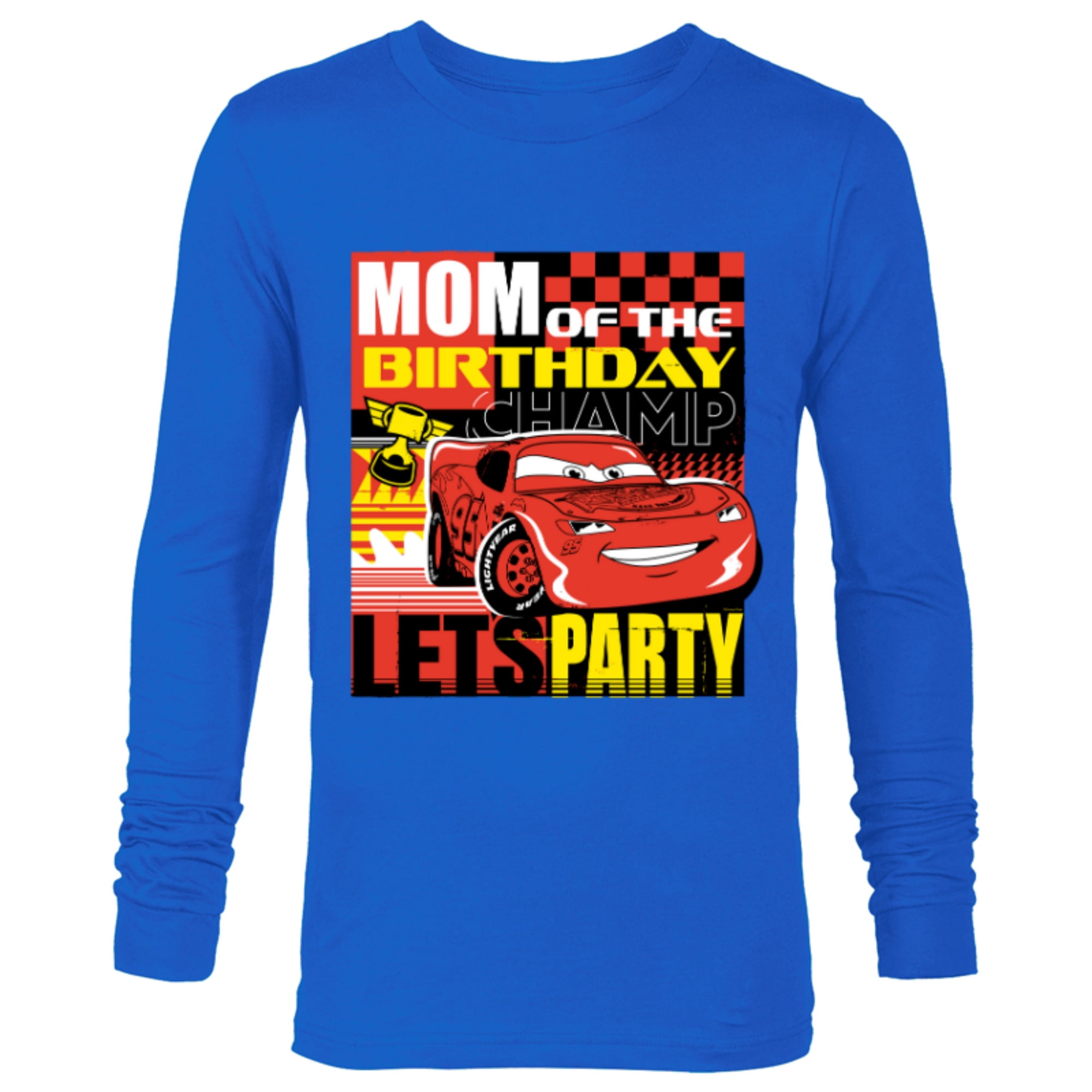 Disney and Pixar’s Cars Mom of the Birthday Champ Party - Long Sleeve T ...