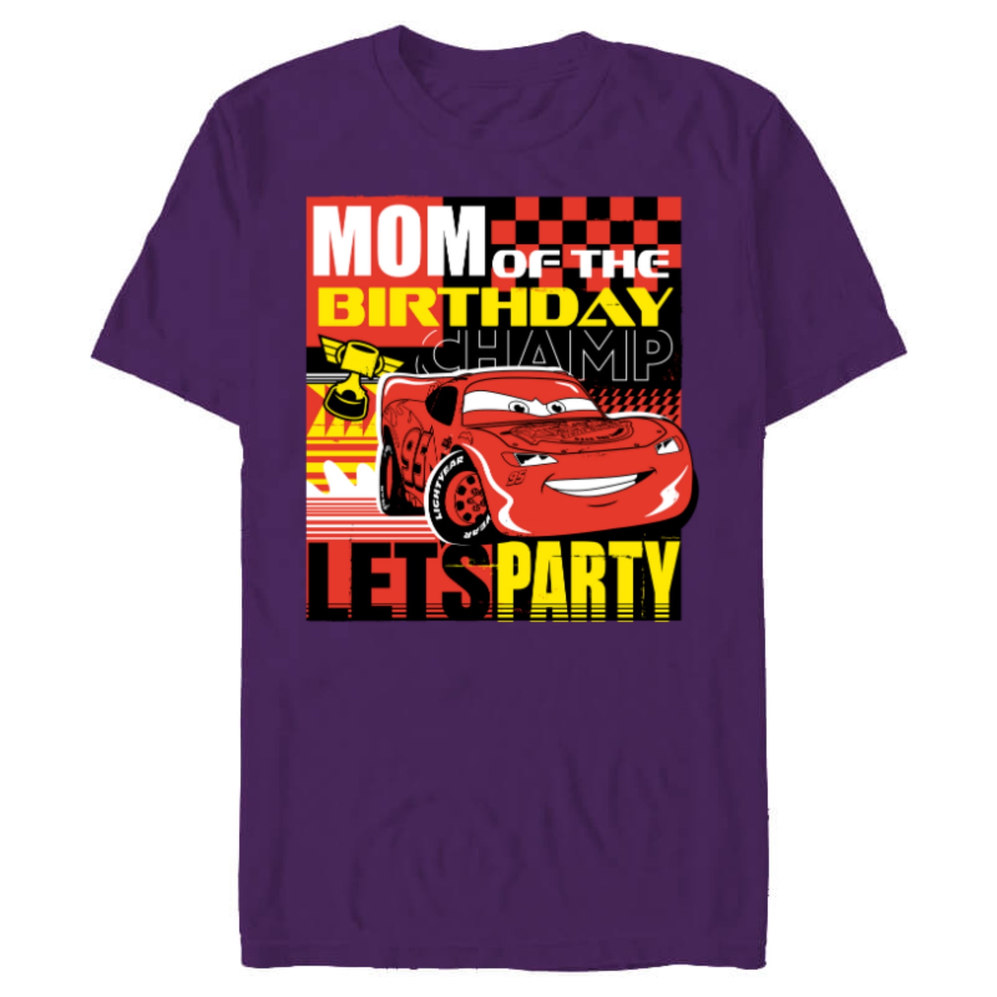 Disney and Pixar’s Cars Mom of the Birthday Champ Party - Short Sleeve ...