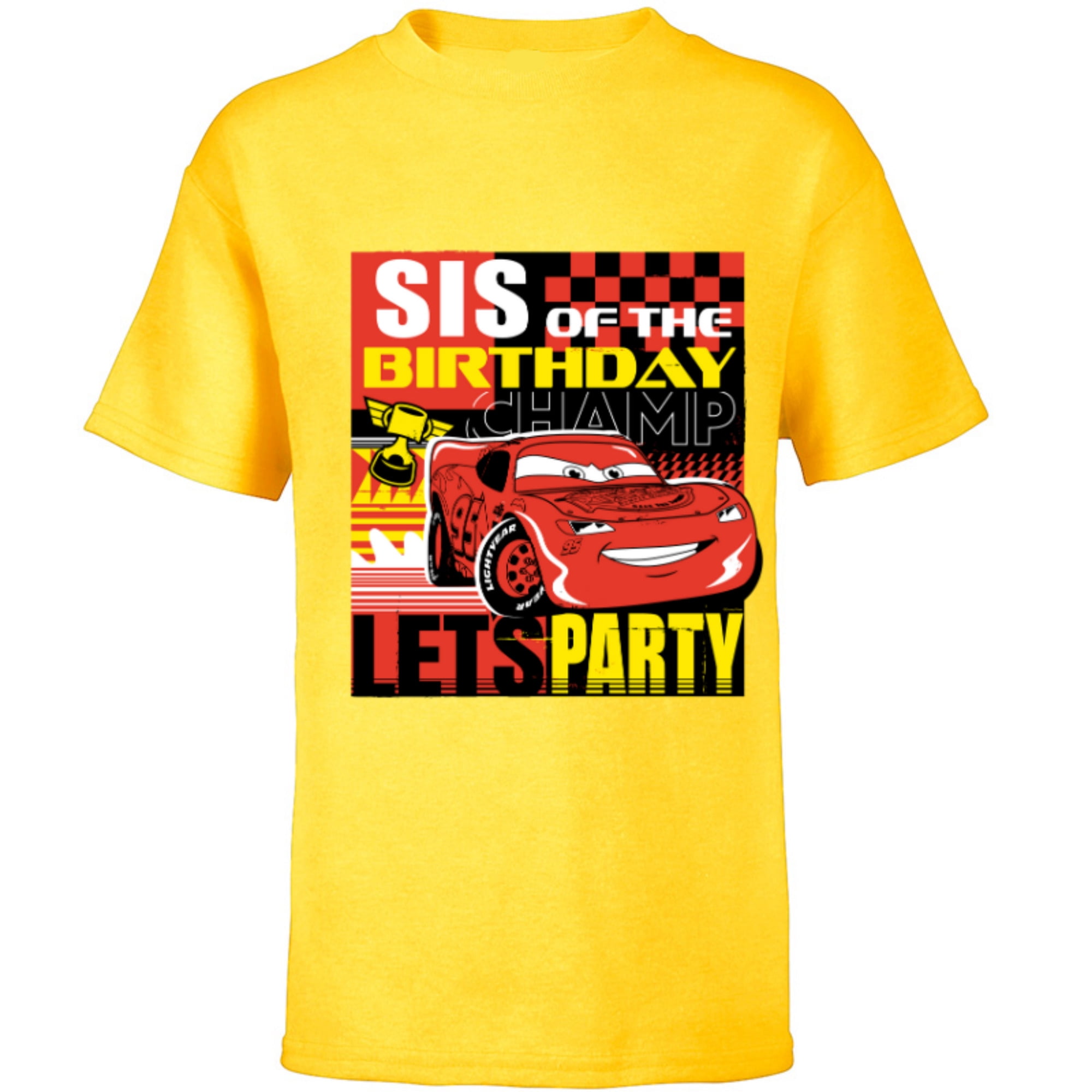 Disney and Pixar’s Cars Sis of the Birthday Champ Party - Short Sleeve ...